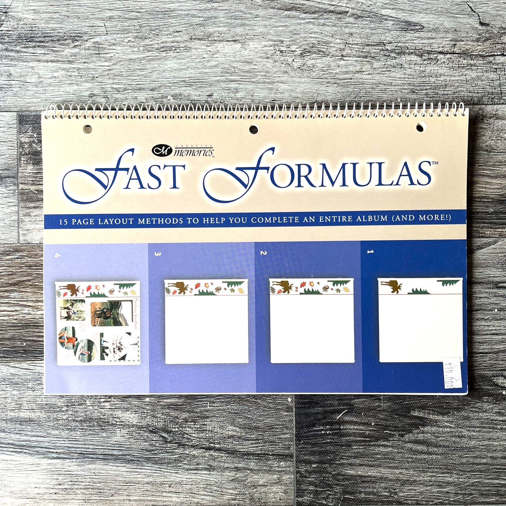 Fast Formulas Idea Book by Creative Memories - Tessa Scrapbooks