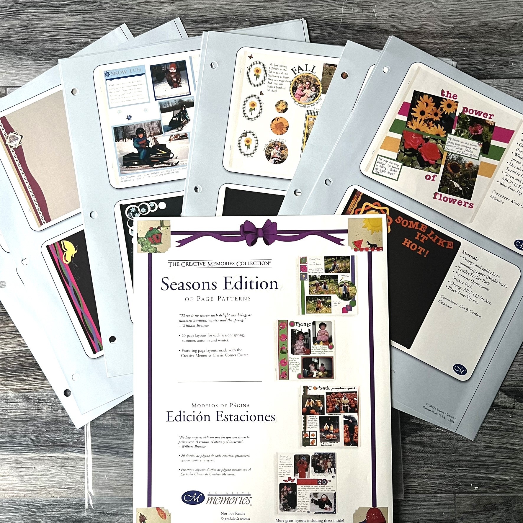 Seasons Edition of Page Patterns by Creative Memories (c.2003) - Tessa ...