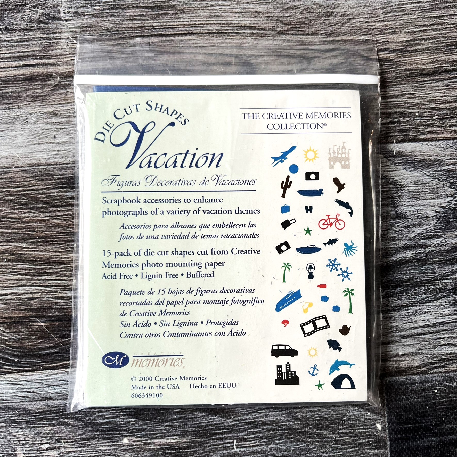Vacation Die Cut Shapes by Creative Memories - Tessa Scrapbooks