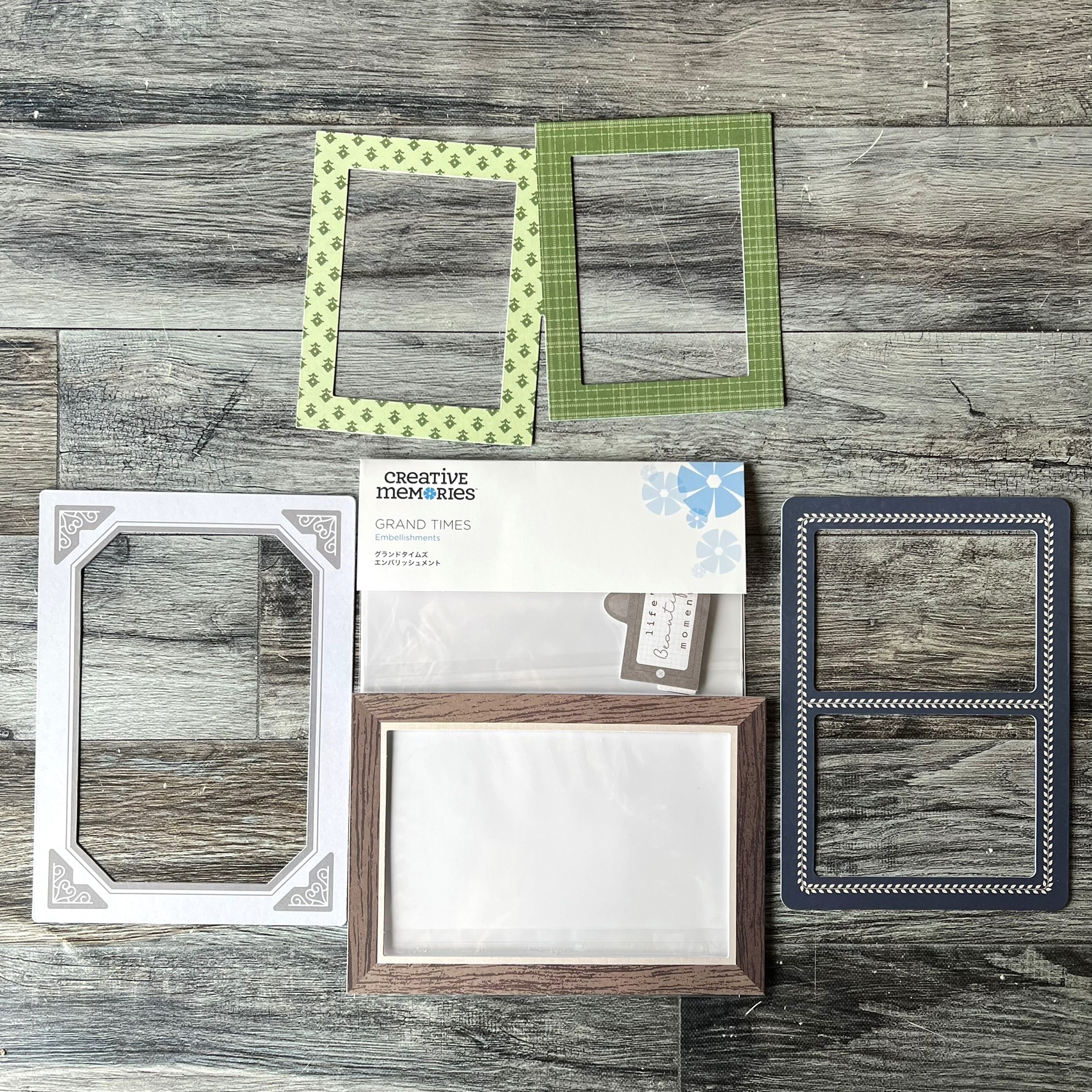 Grand Times Frame Embellishments by Creative Memories - Tessa Scrapbooks