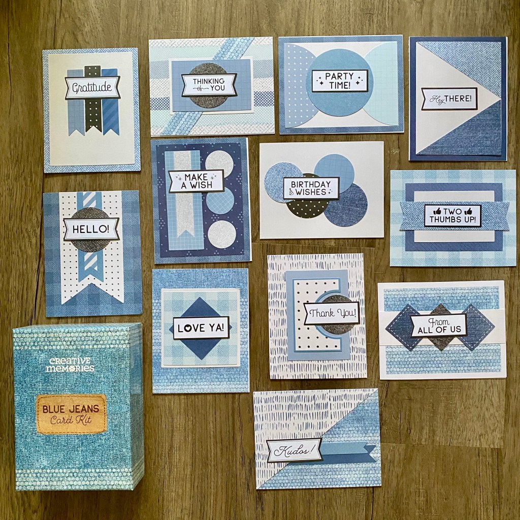 Blue Jean Card Kit - Tessa Scrapbooks
