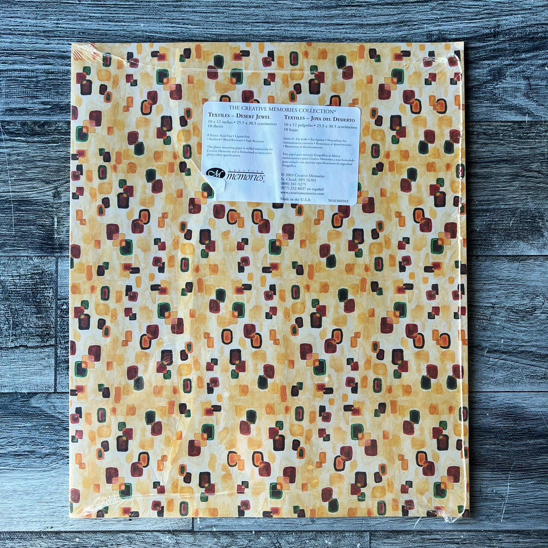 Desert Jewel 10x12 Paper by Creative Memories - Tessa Scrapbooks