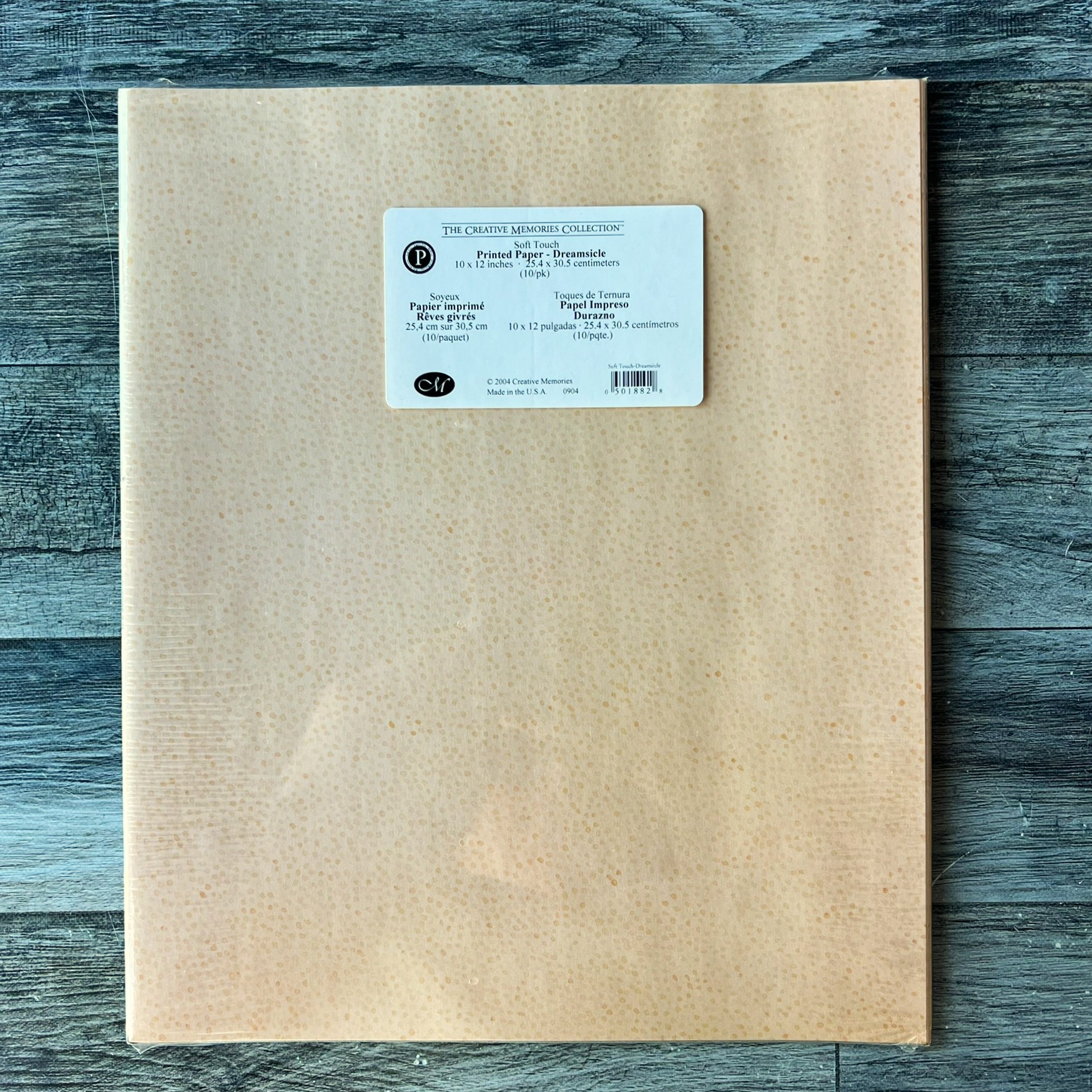 Dreamsicle 10x12 Paper by Creative Memories - Tessa Scrapbooks