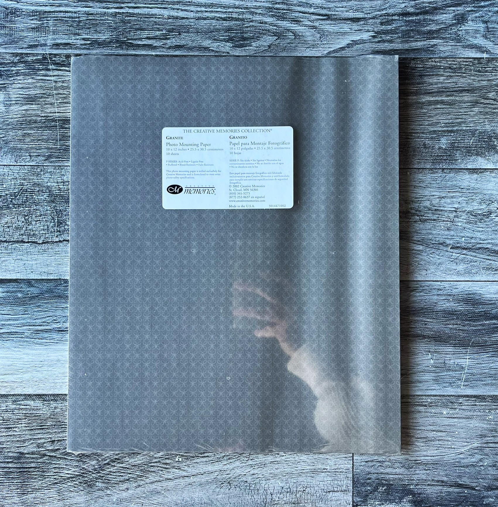 Granite 10x12 Paper by Creative Memories - Tessa Scrapbooks