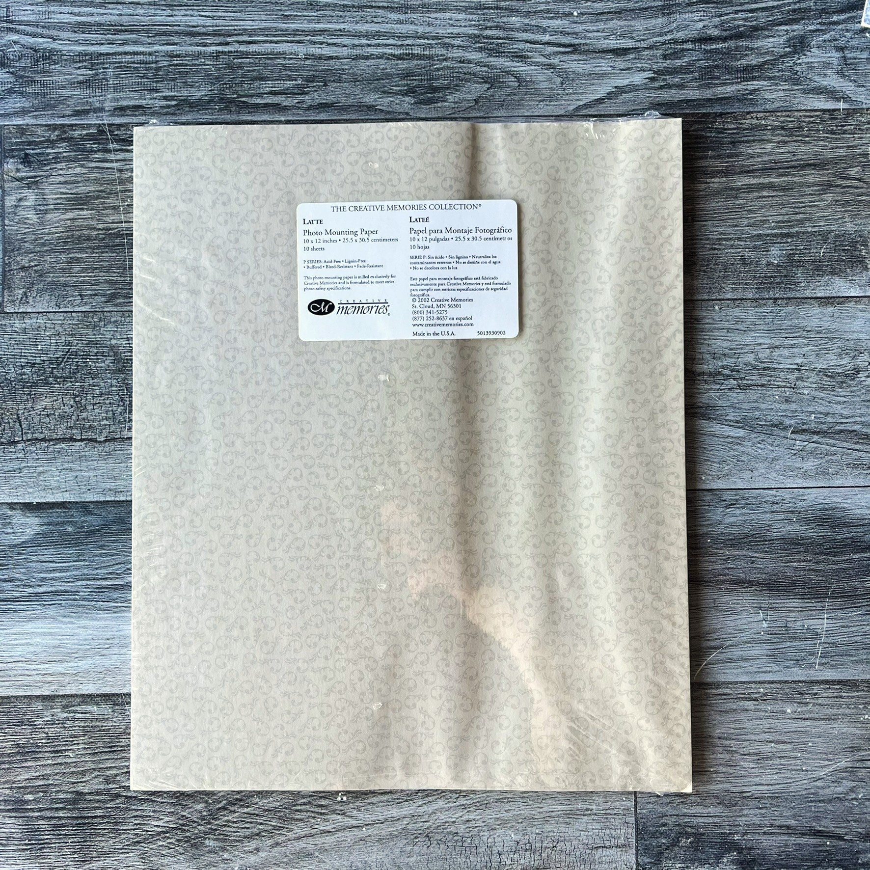 Latte 10x12 Paper by Creative Memories - Tessa Scrapbooks