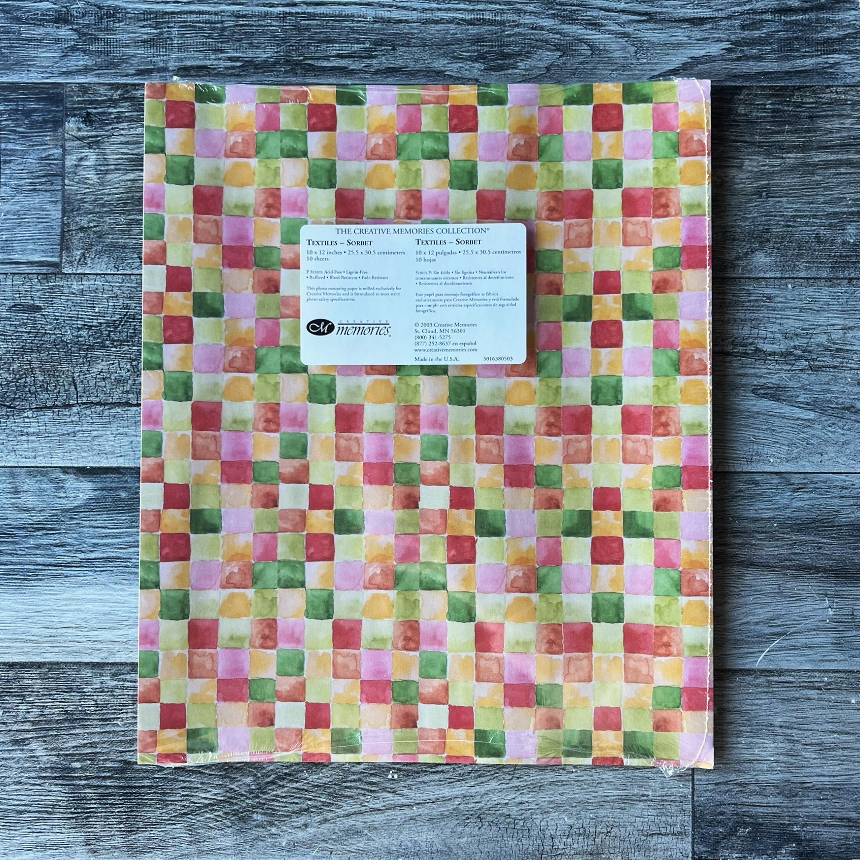 Sorbet 10x12 Paper by Creative Memories - Tessa Scrapbooks