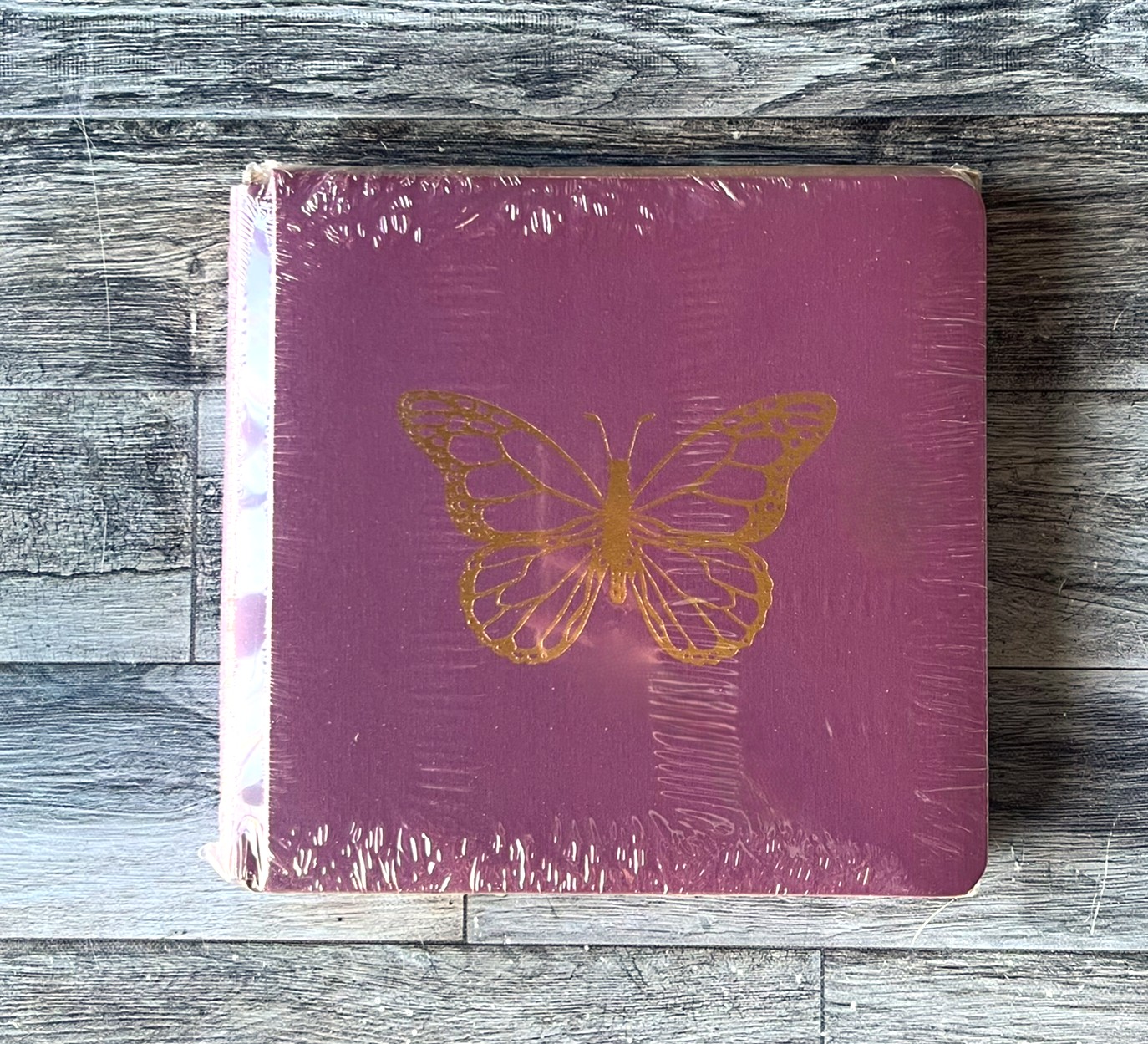 Boysenberry Butterfly 8x8 Album Cover - Tessa Scrapbooks