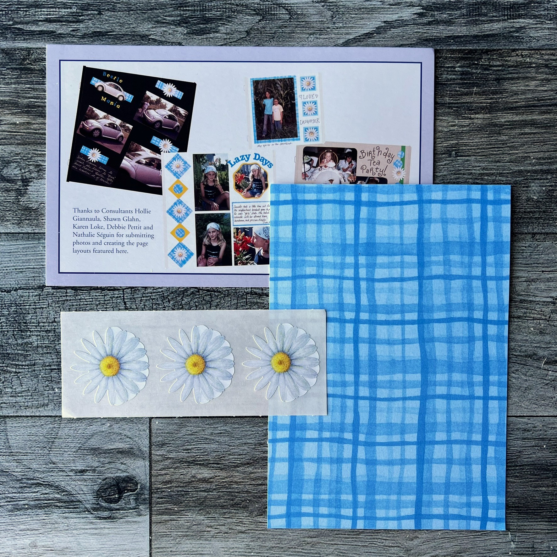 Daisy Page Kit by Creative Memories - Tessa Scrapbooks