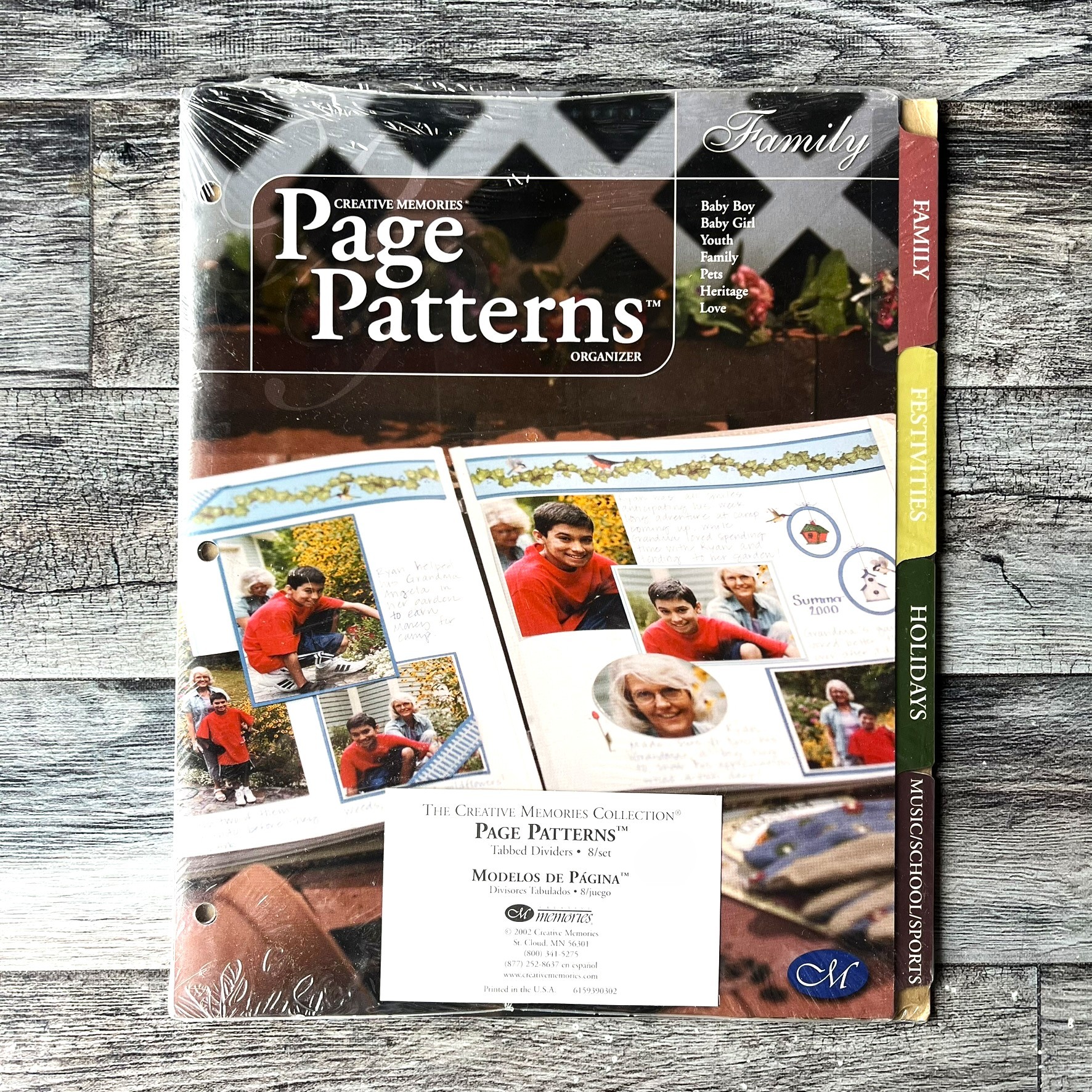 Page Patterns Tabbed Dividers - Tessa Scrapbooks