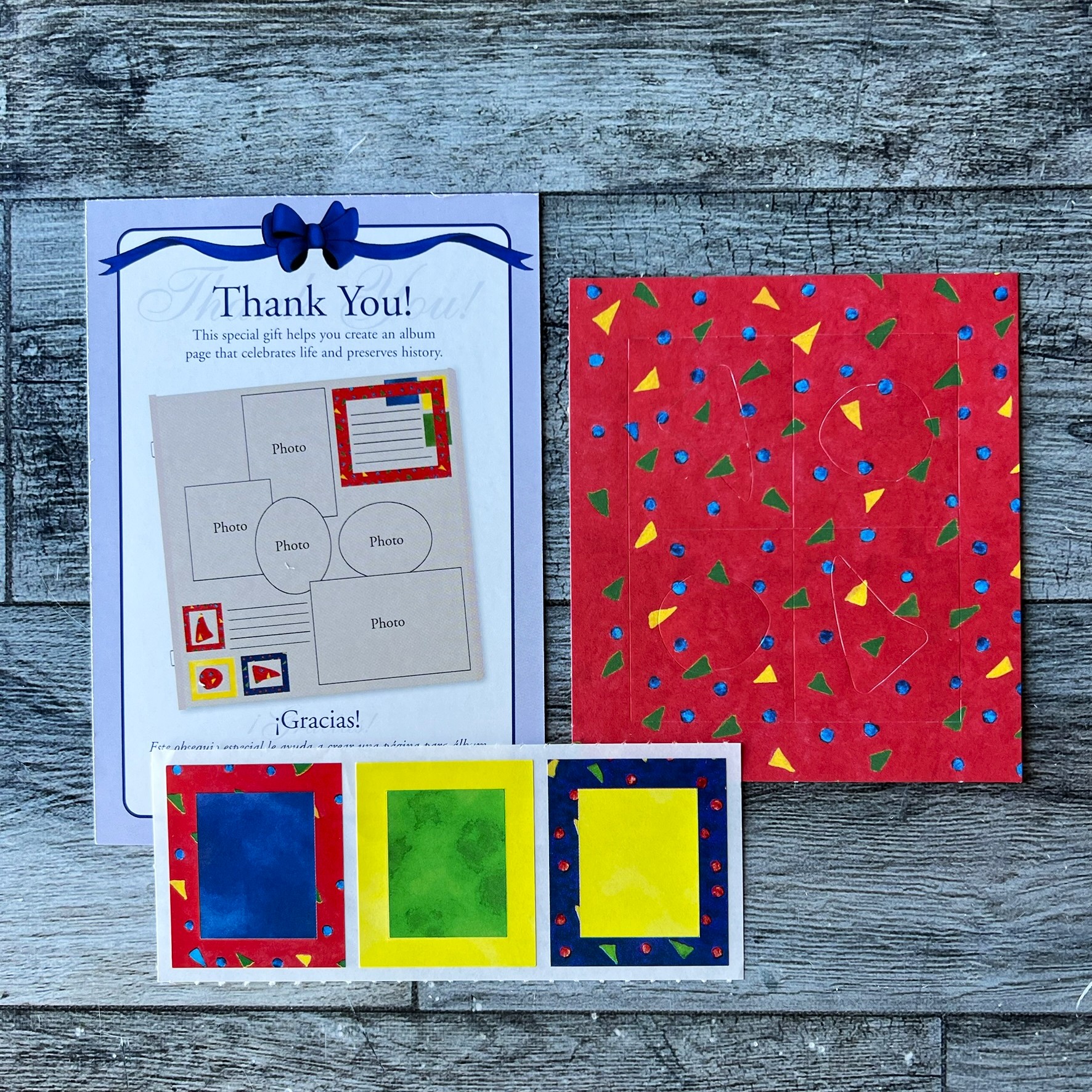 Primary Confetti Page Kit by Creative Memories - Tessa Scrapbooks