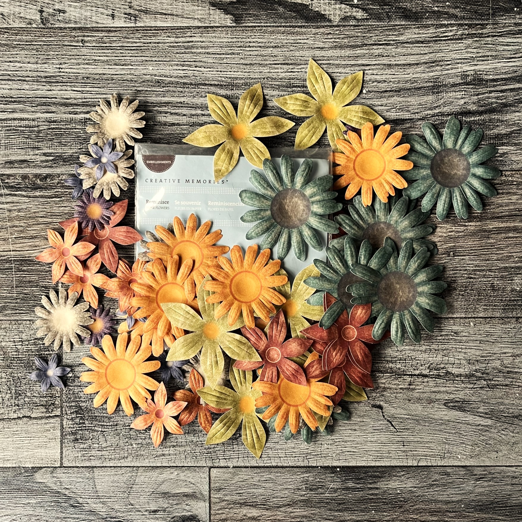 Reminisce Paper Flowers - Tessa Scrapbooks