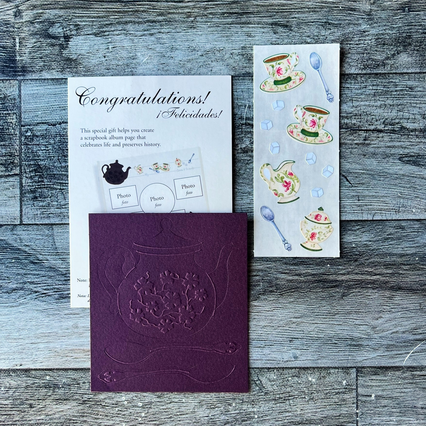Tea Party Page Kit by Creative Memories - Tessa Scrapbooks