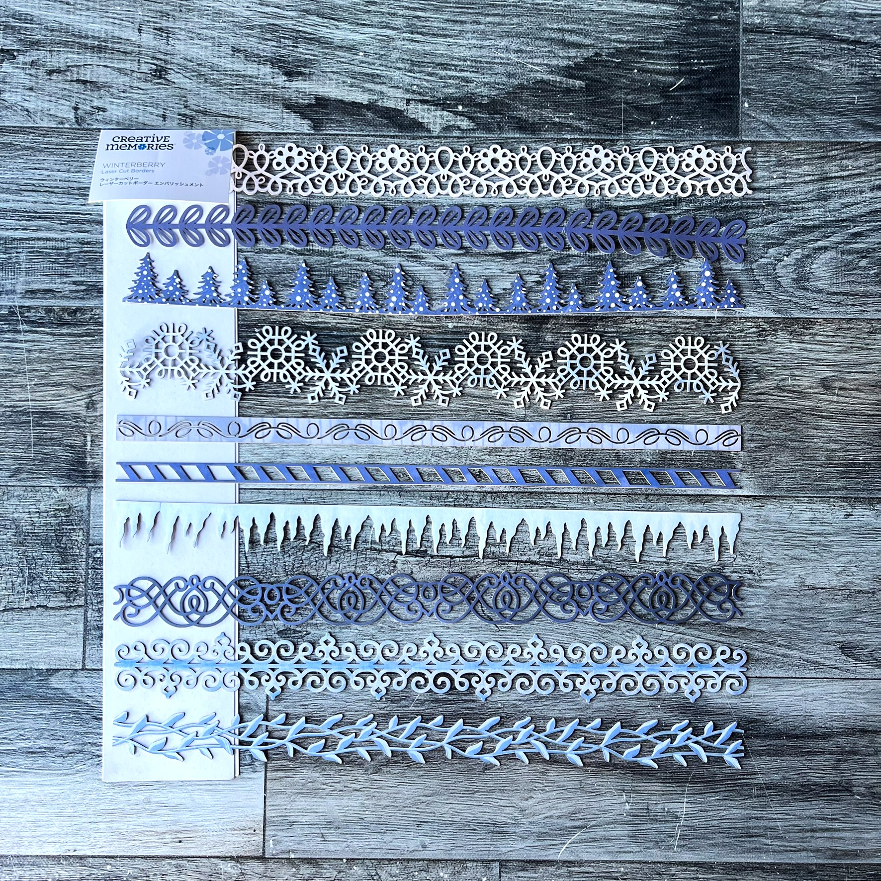 Winterberry Laser Cut Borders - Tessa Scrapbooks