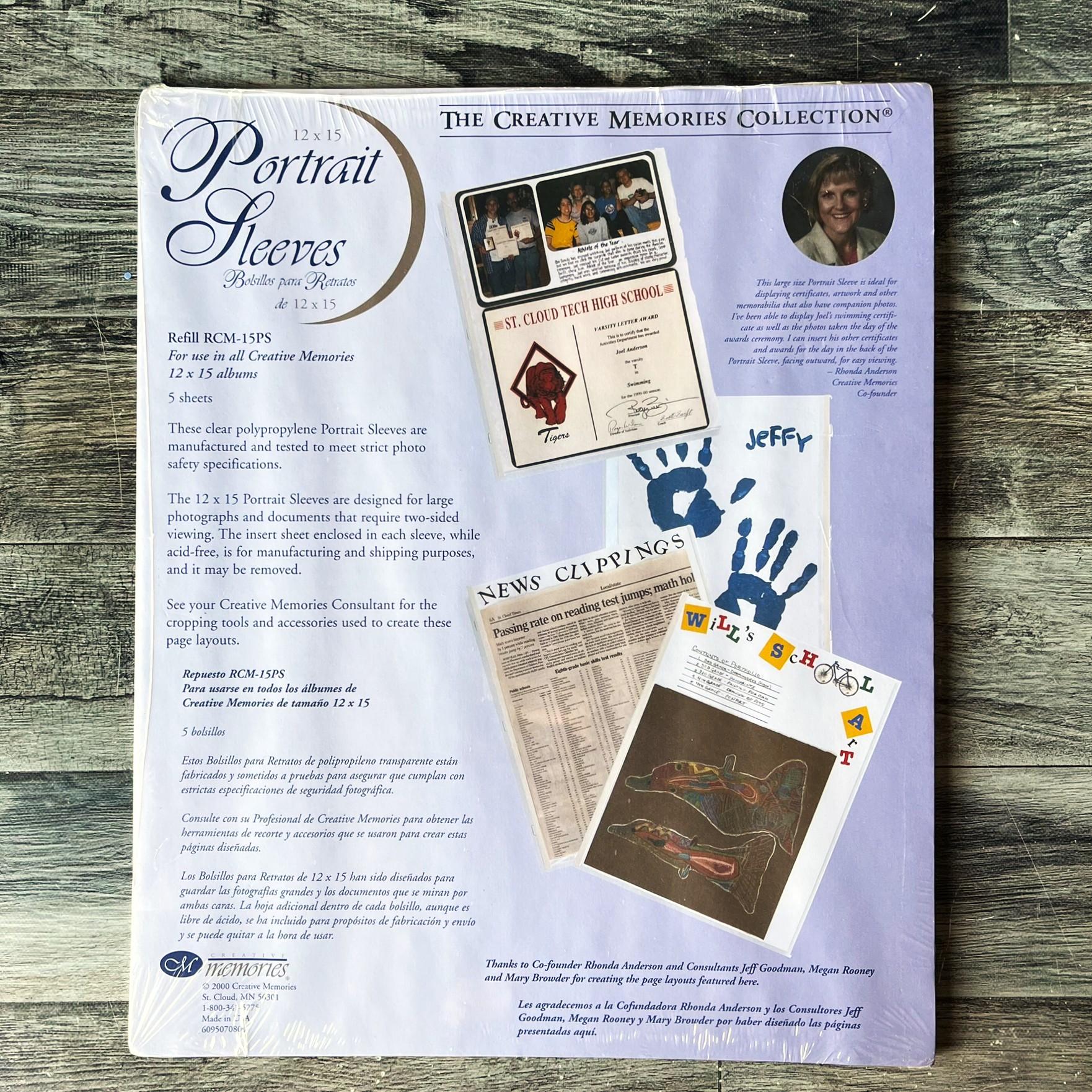 12x15 Portrait Sleeves - Tessa Scrapbooks