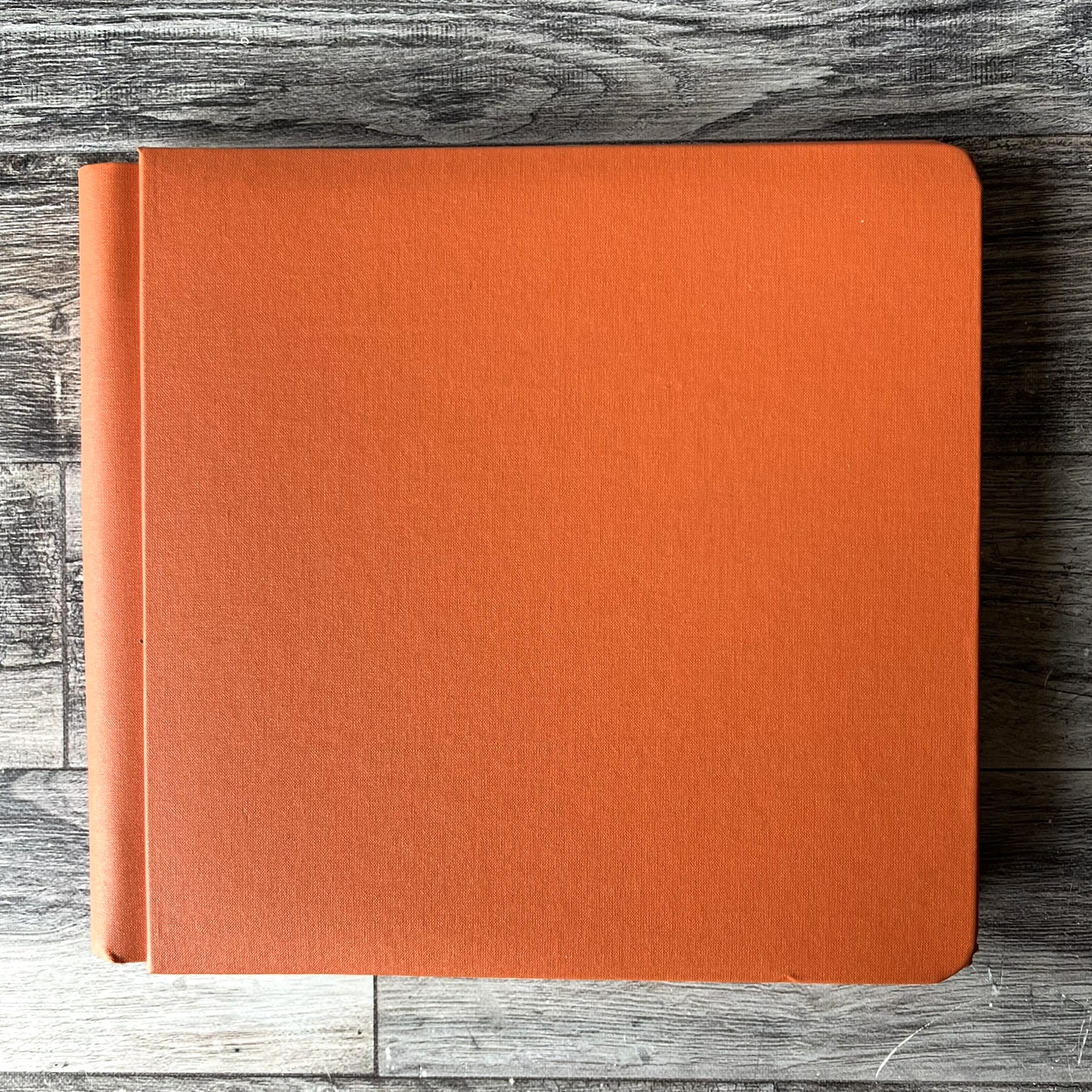 8x8 Burnt Orange Album - OPEN PACKAGE - Tessa Scrapbooks