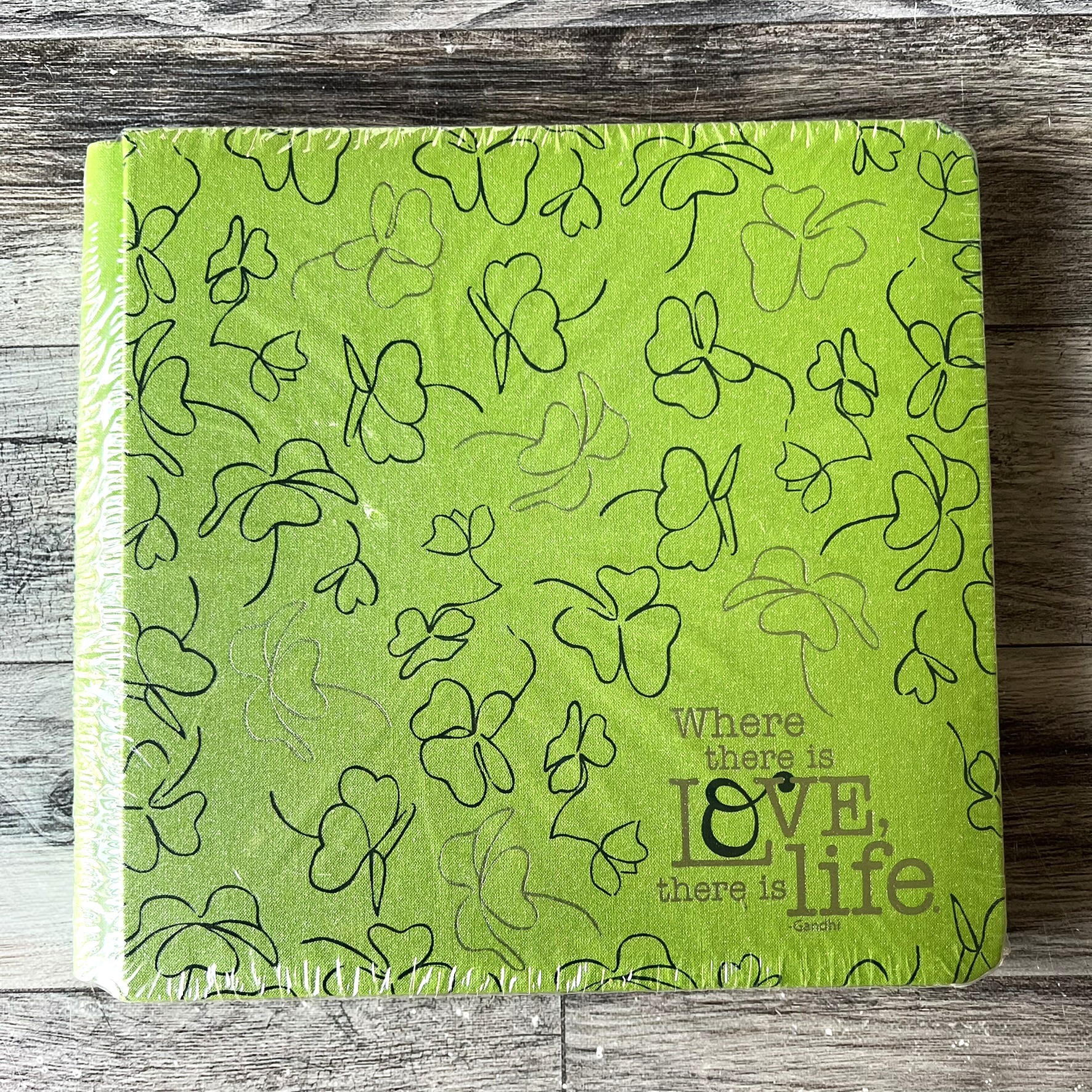 8x8 Where There Is Love Shamrock Green Foiled Album Cover - Tessa ...