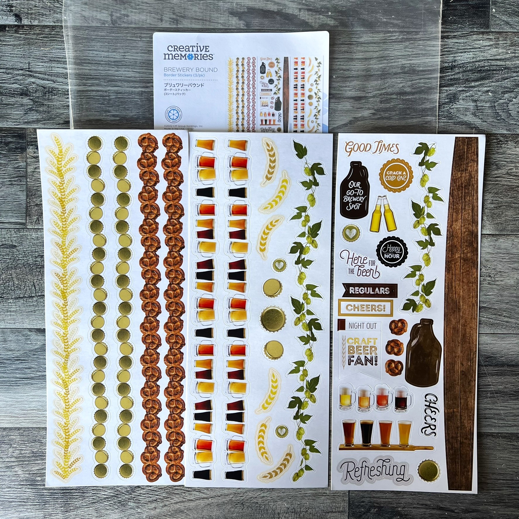 Brewery Bound Designer Stickers - Tessa Scrapbooks