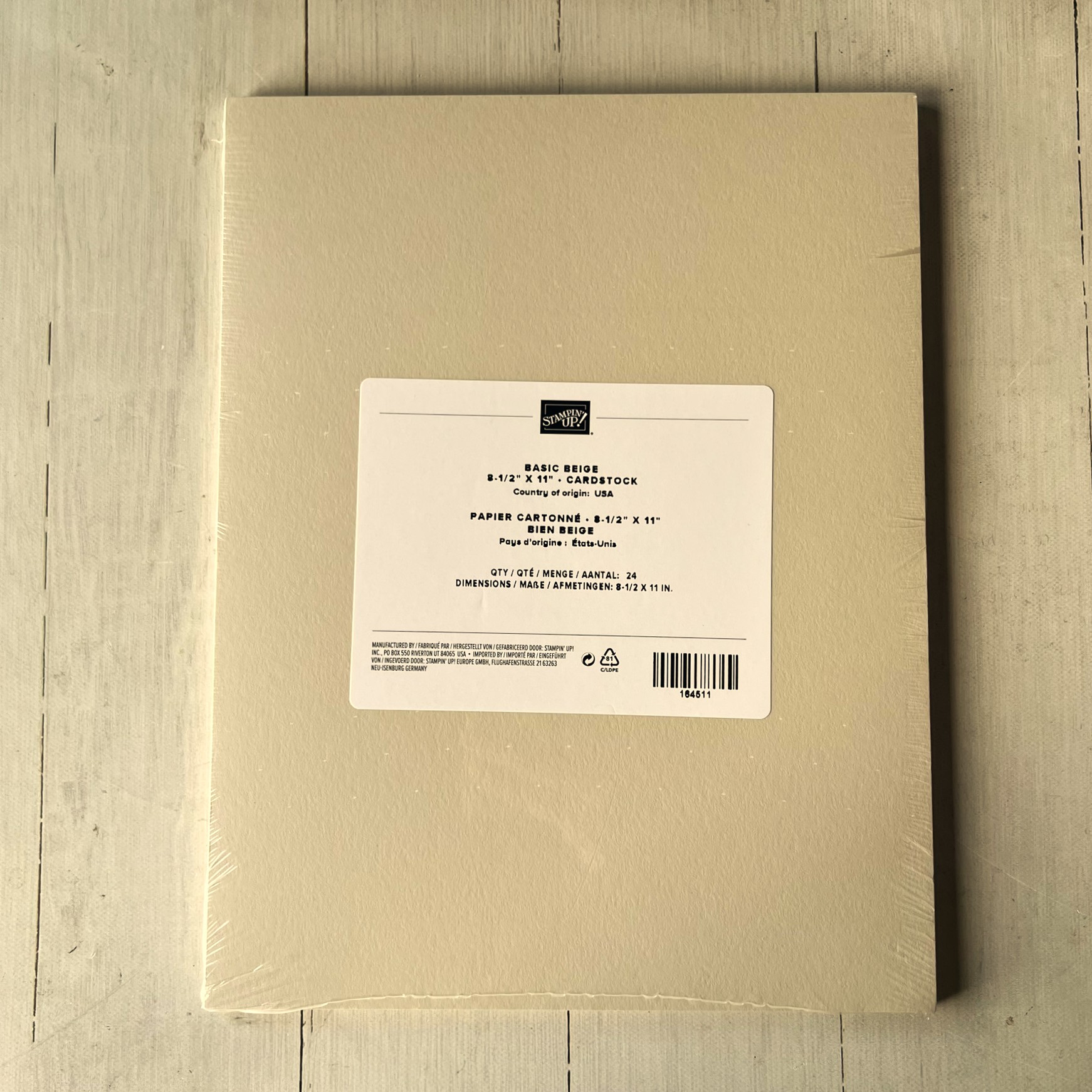 8.5x11 Basic Beige Cardstock by Stampin' Up - Tessa Scrapbooks