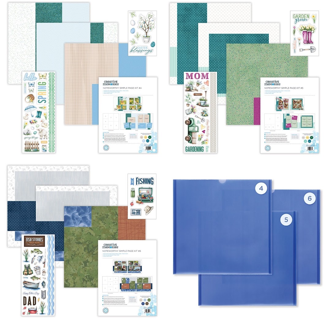 2025 Simple Page Kit BUNDLE Quarter 2 Q2 - Tessa Scrapbooks