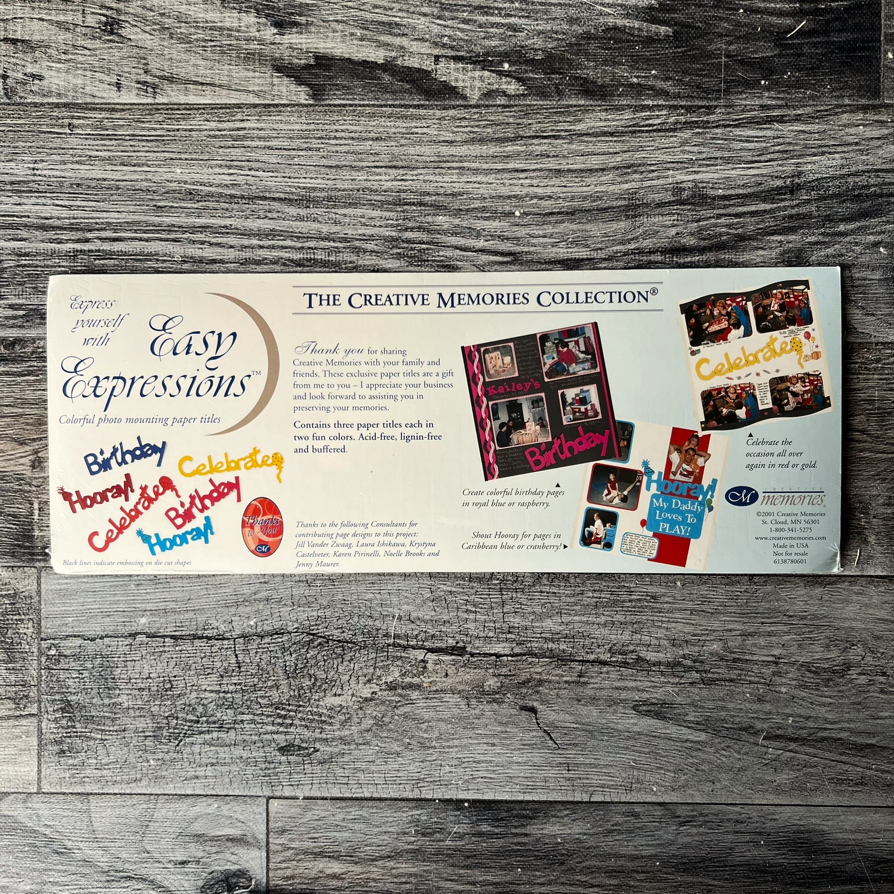 Easy Expressions Die Cut Titles - Tessa Scrapbooks