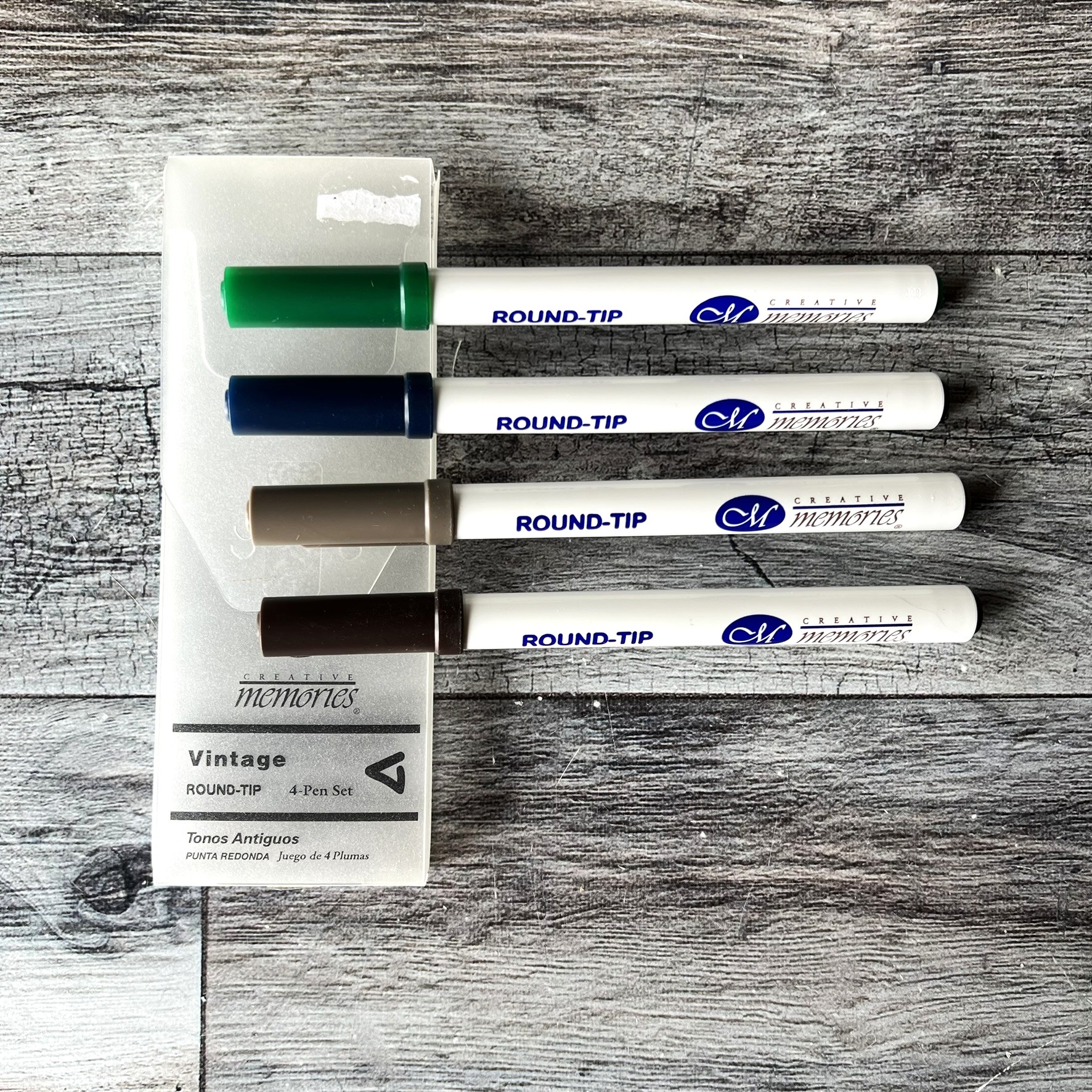 Vintage Round-Tip Pens - Tessa Scrapbooks