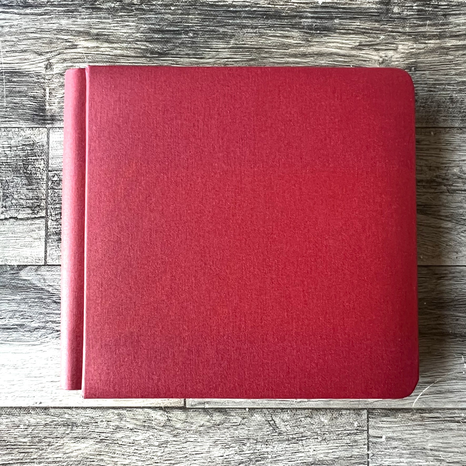 7x7 Cranberry Album - OPEN PACKAGE - Tessa Scrapbooks