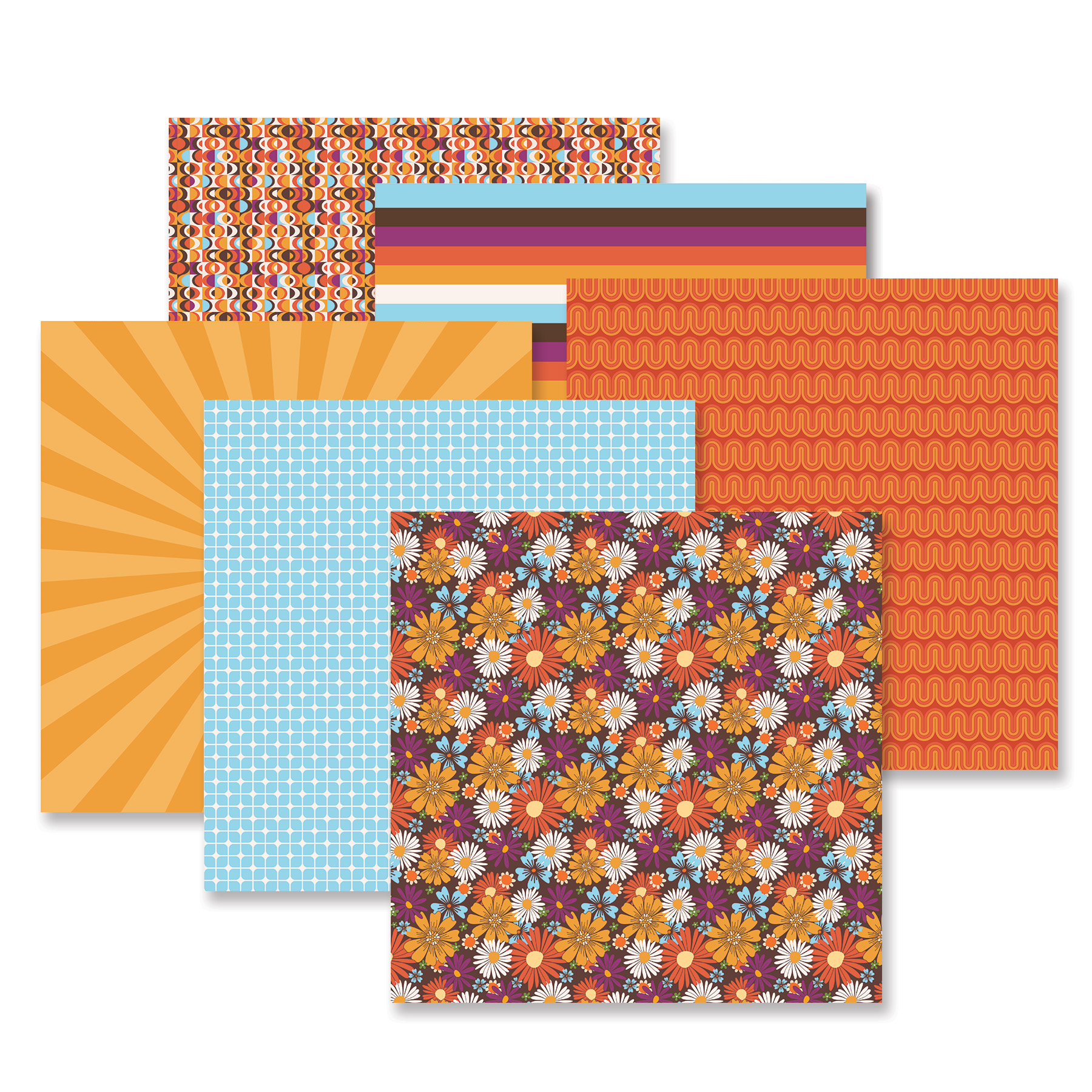 Through the Years 1960-1970s Paper Pack by Creative Memories (6/pk ...