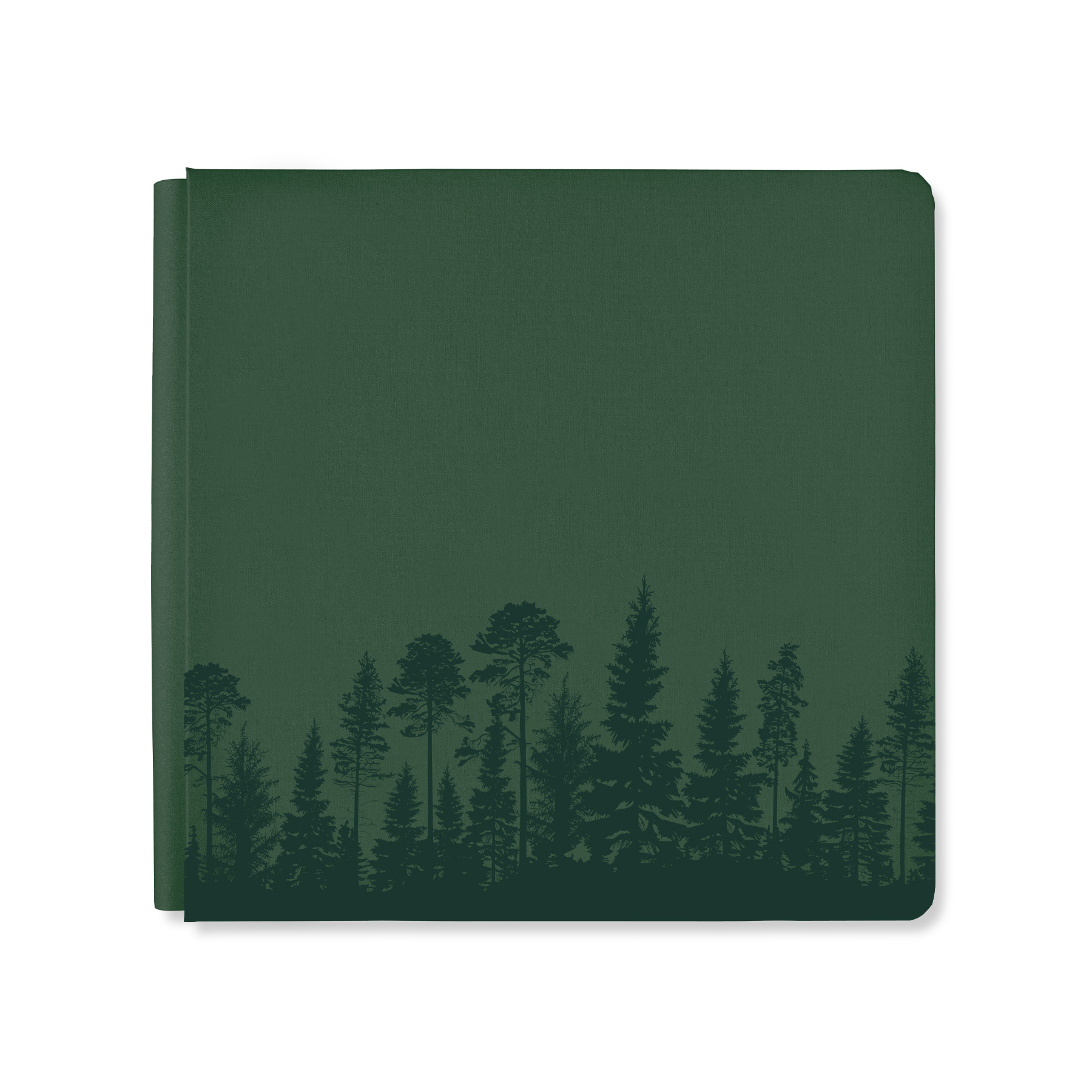 Deeper in the Woods Forest Green 12x12 Album Cover - Tessa Scrapbooks