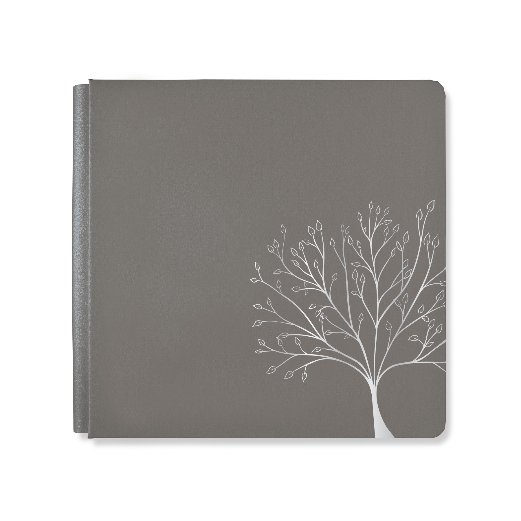 Steel Gray Treasured Memories True 12x12 Album Cover - Tessa Scrapbooks