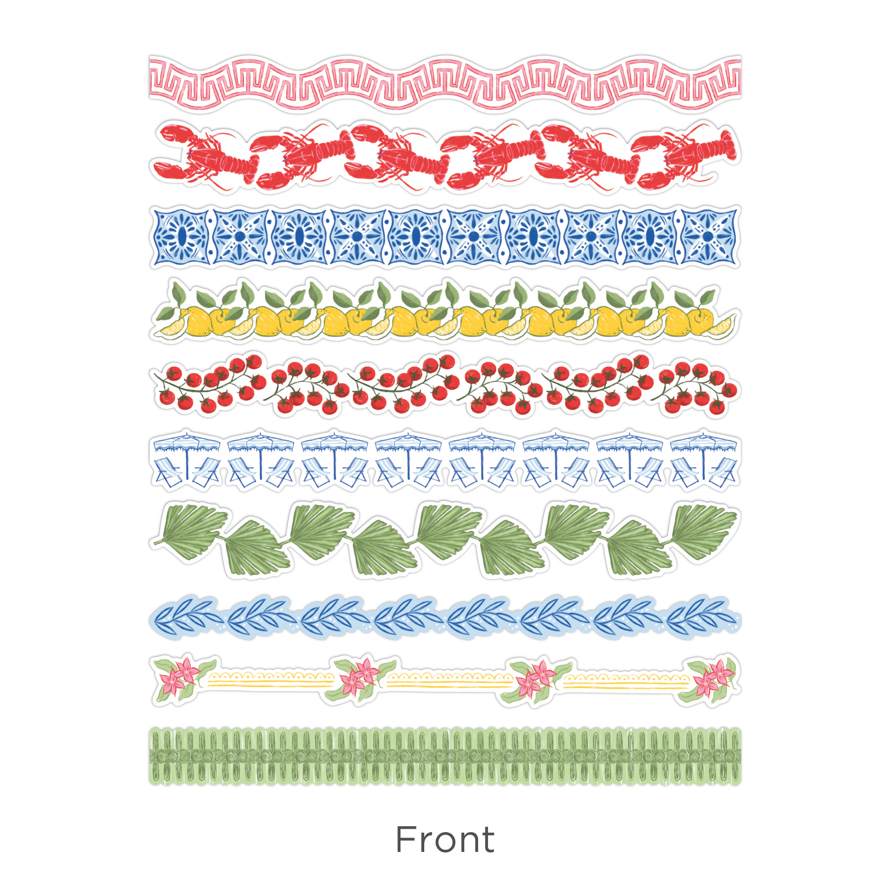 Relax Into Summer Border Embellishments - Tessa Scrapbooks