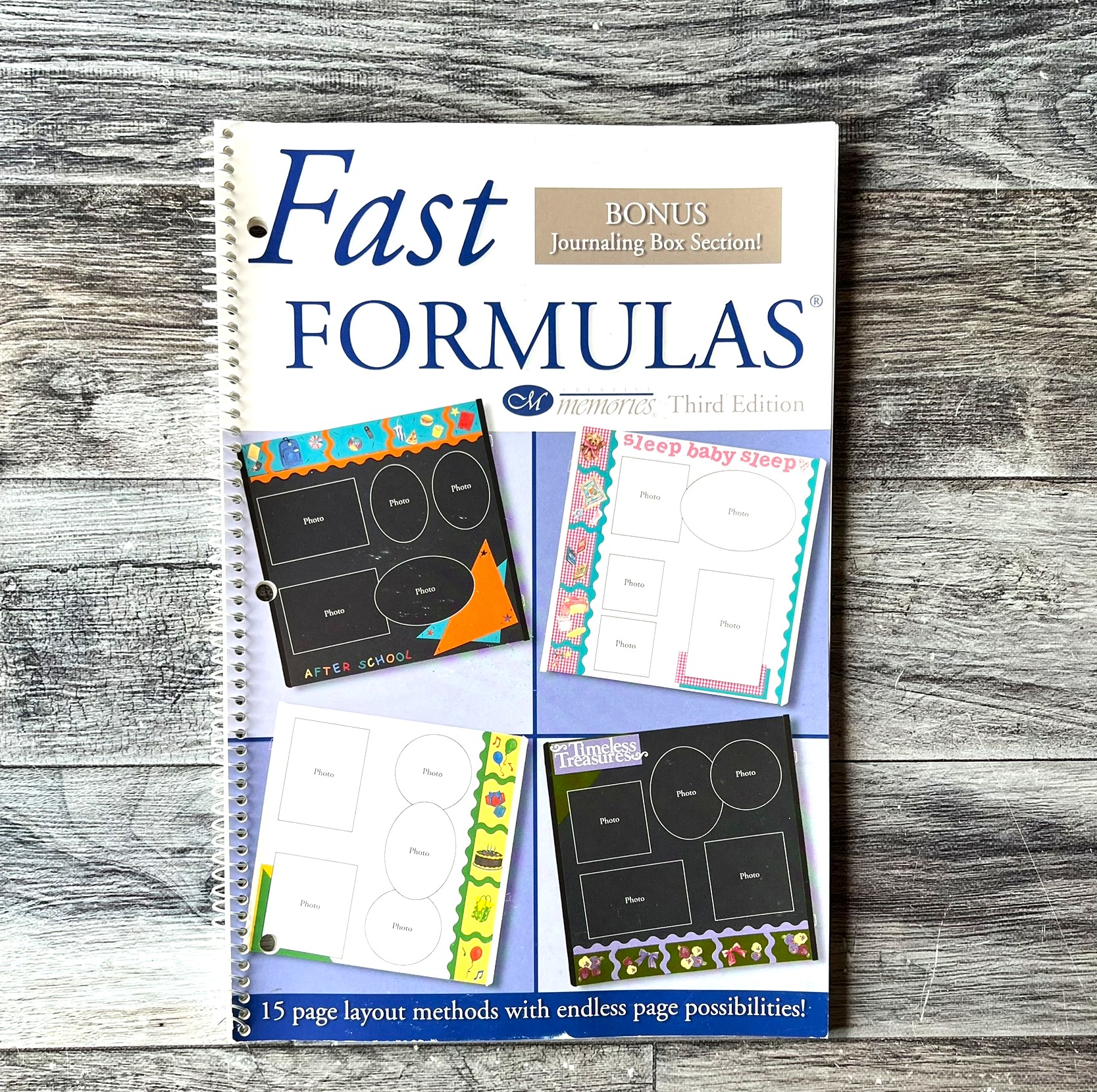 Fast Formulas 3rd Edition Idea Book - Tessa Scrapbooks