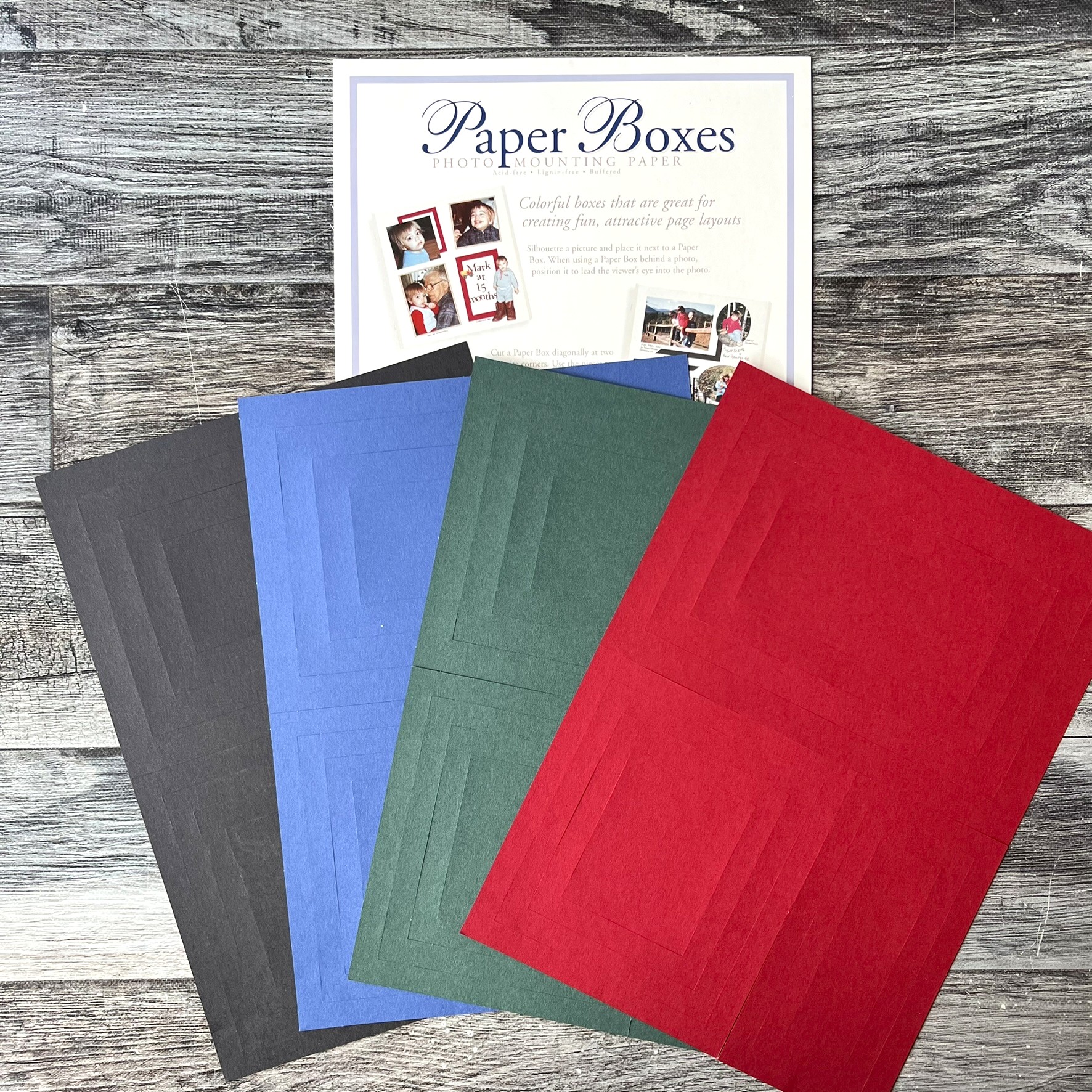 Paper Boxes Photo Mounting Paper by Creative Memories - Tessa Scrapbooks