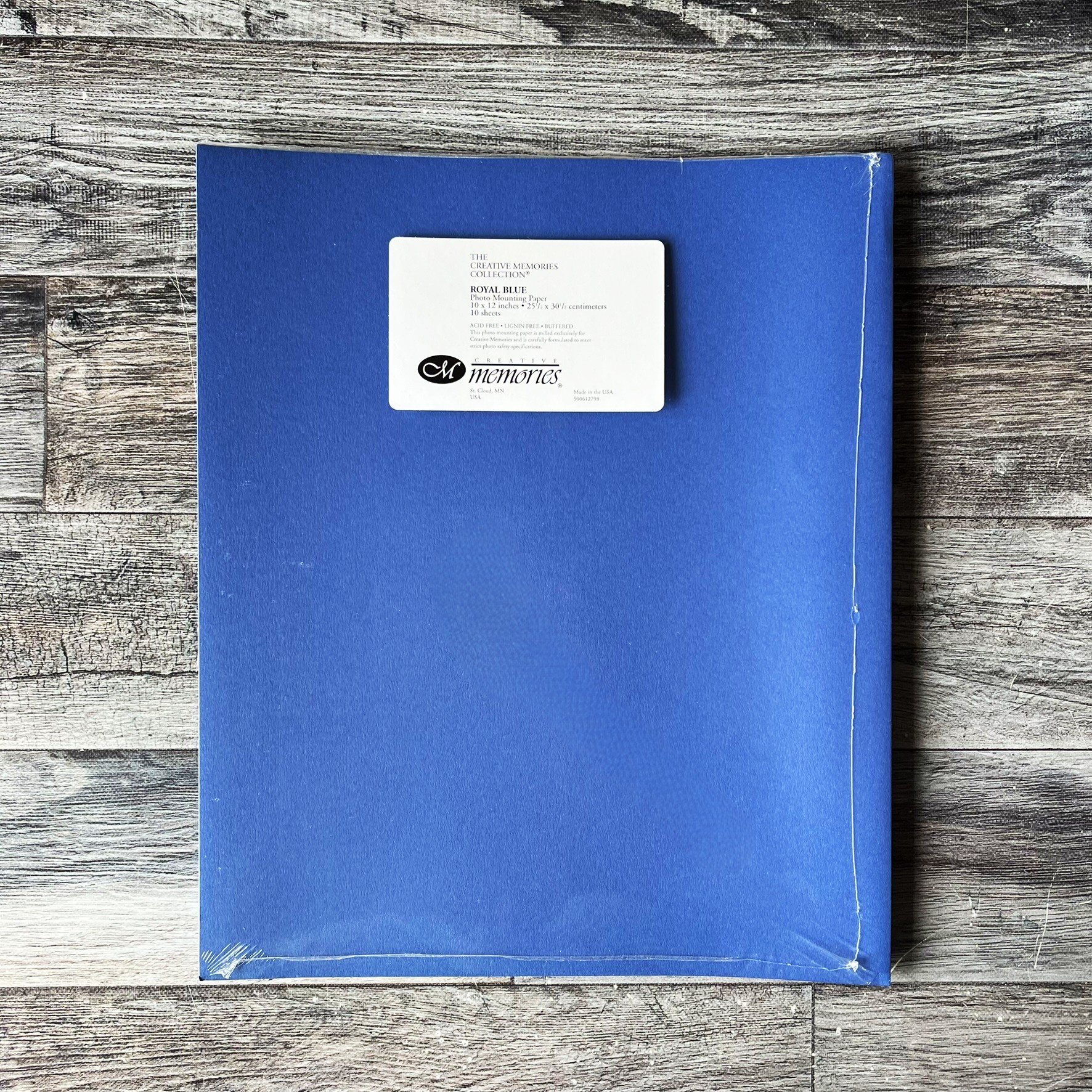 Royal Blue 10x12 Cardstock by Creative Memories (10/pack) - Tessa ...