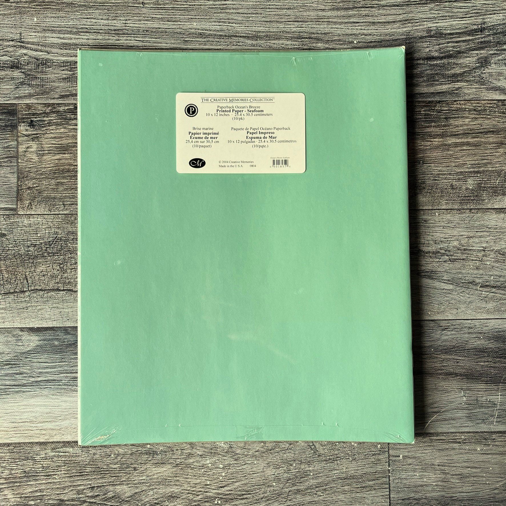 Seafoam 10x12 PAPER by Creative Memories (10/pack) - Tessa Scrapbooks