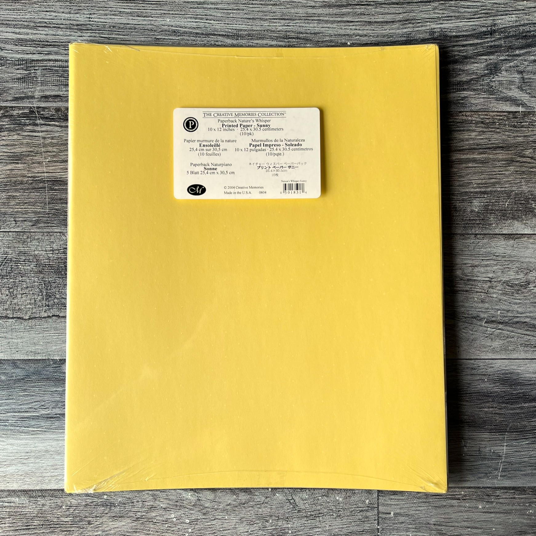 Sunny 10x12 PAPER by Creative Memories (10/pack) - Tessa Scrapbooks