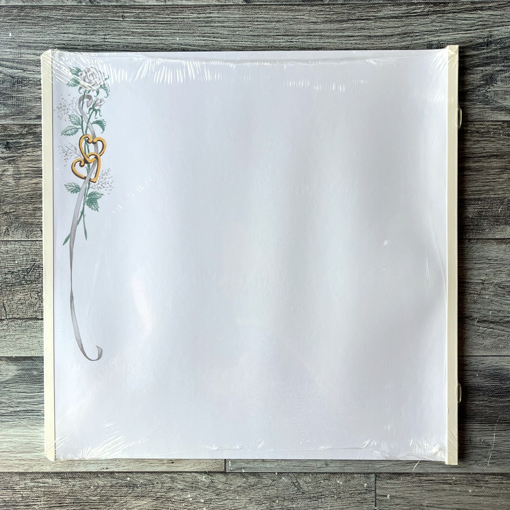 Original 12x12 Wedding Border Blank Pages - Tessa Scrapbooks