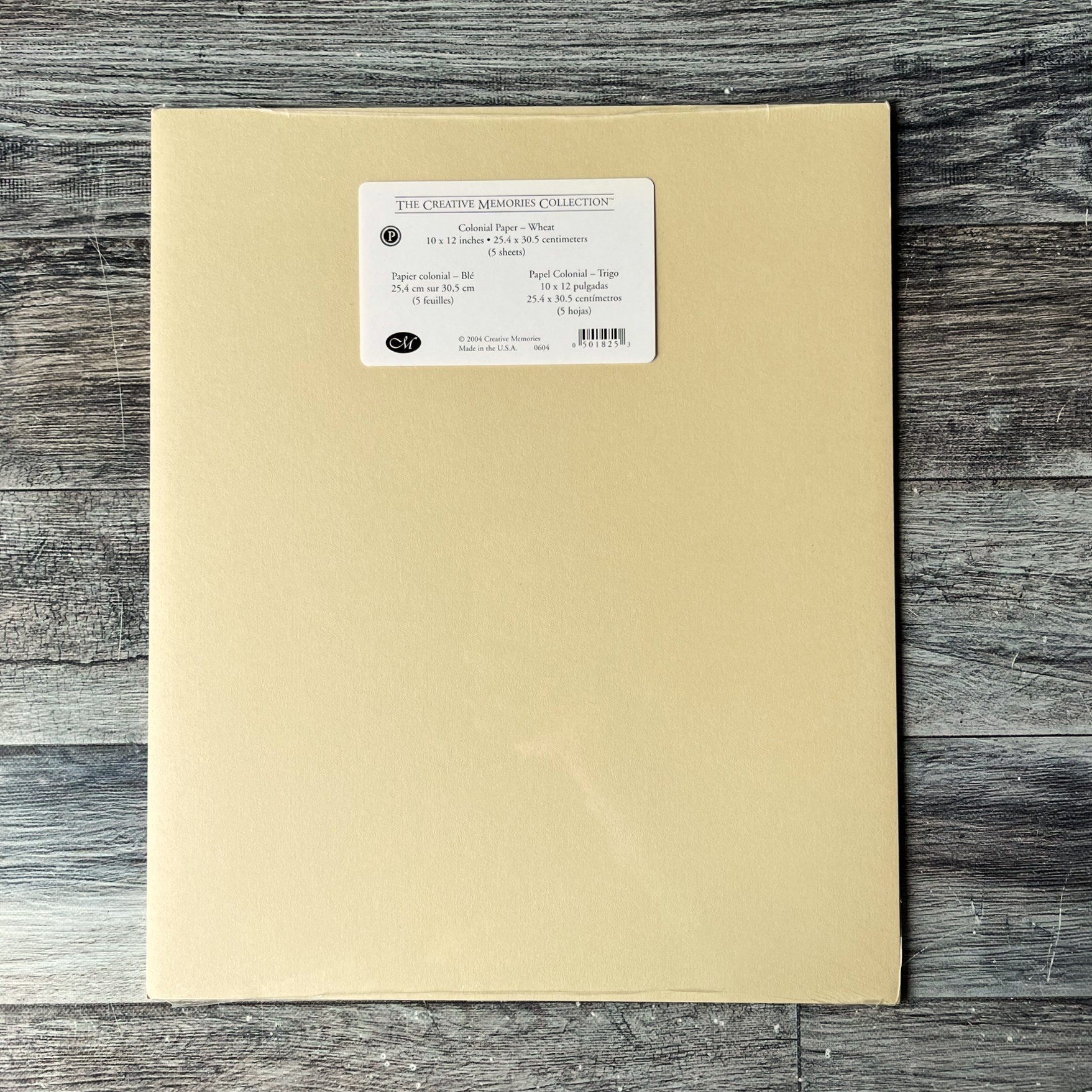 Wheat 10x12 Cardstock by Creative Memories (5/pk) - Tessa Scrapbooks