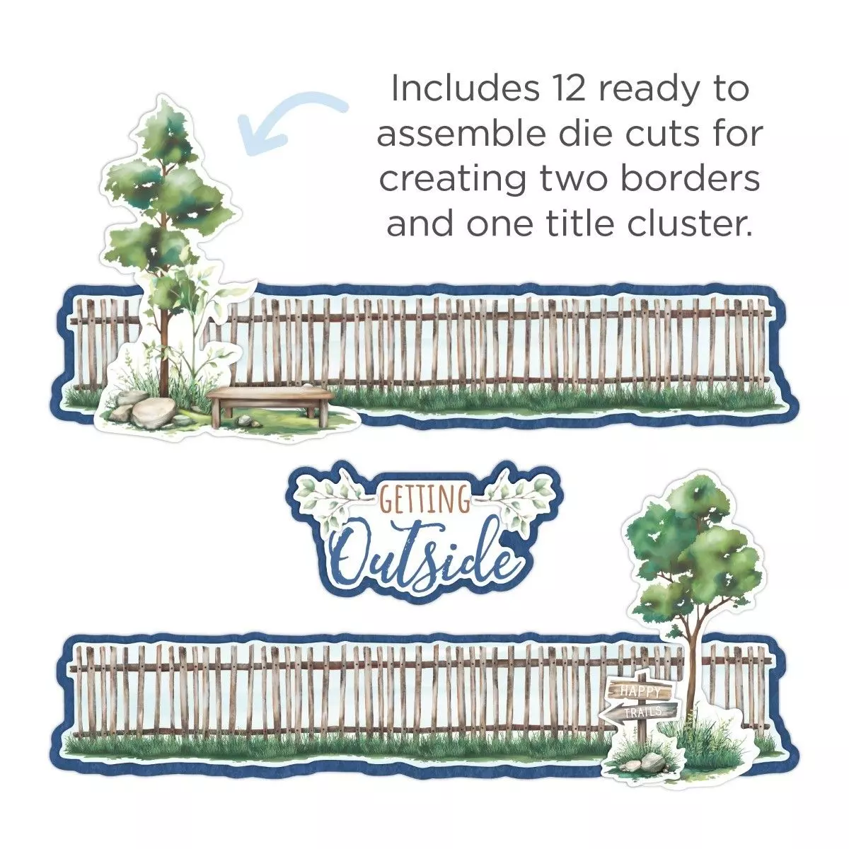 Getting Outside Border & Title Kit - Tessa Scrapbooks