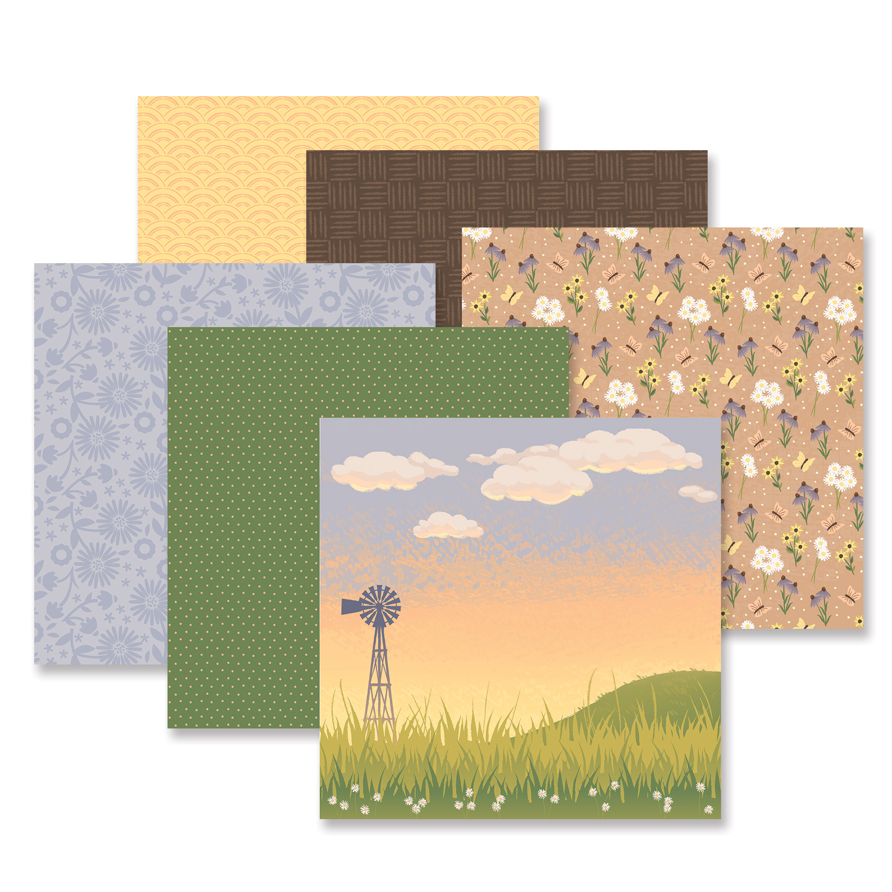 Prairie Scenes Paper Pack - Tessa Scrapbooks