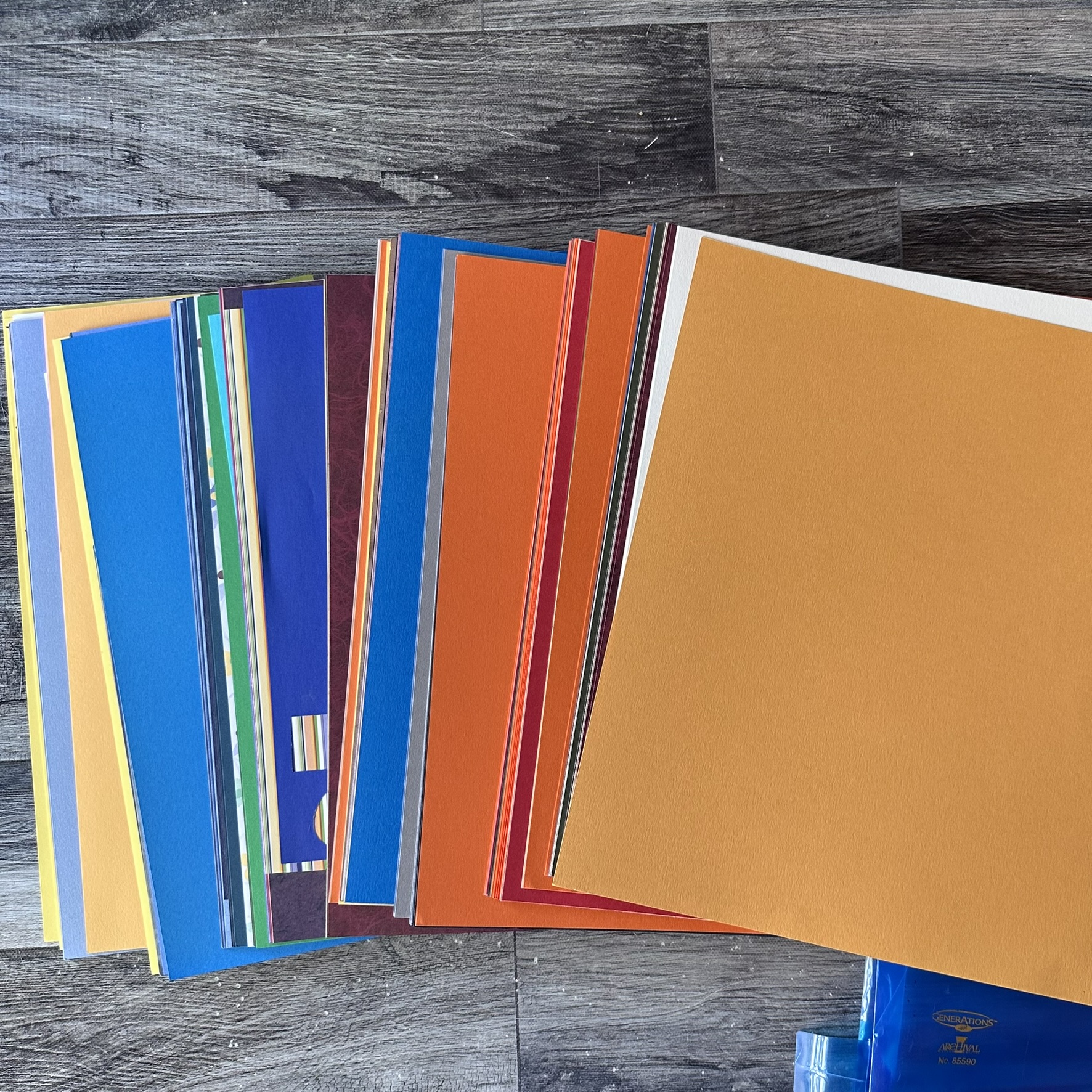 Lot of 10x12 Paper & Cardstock (non CM - 2in stack) - Tessa Scrapbooks