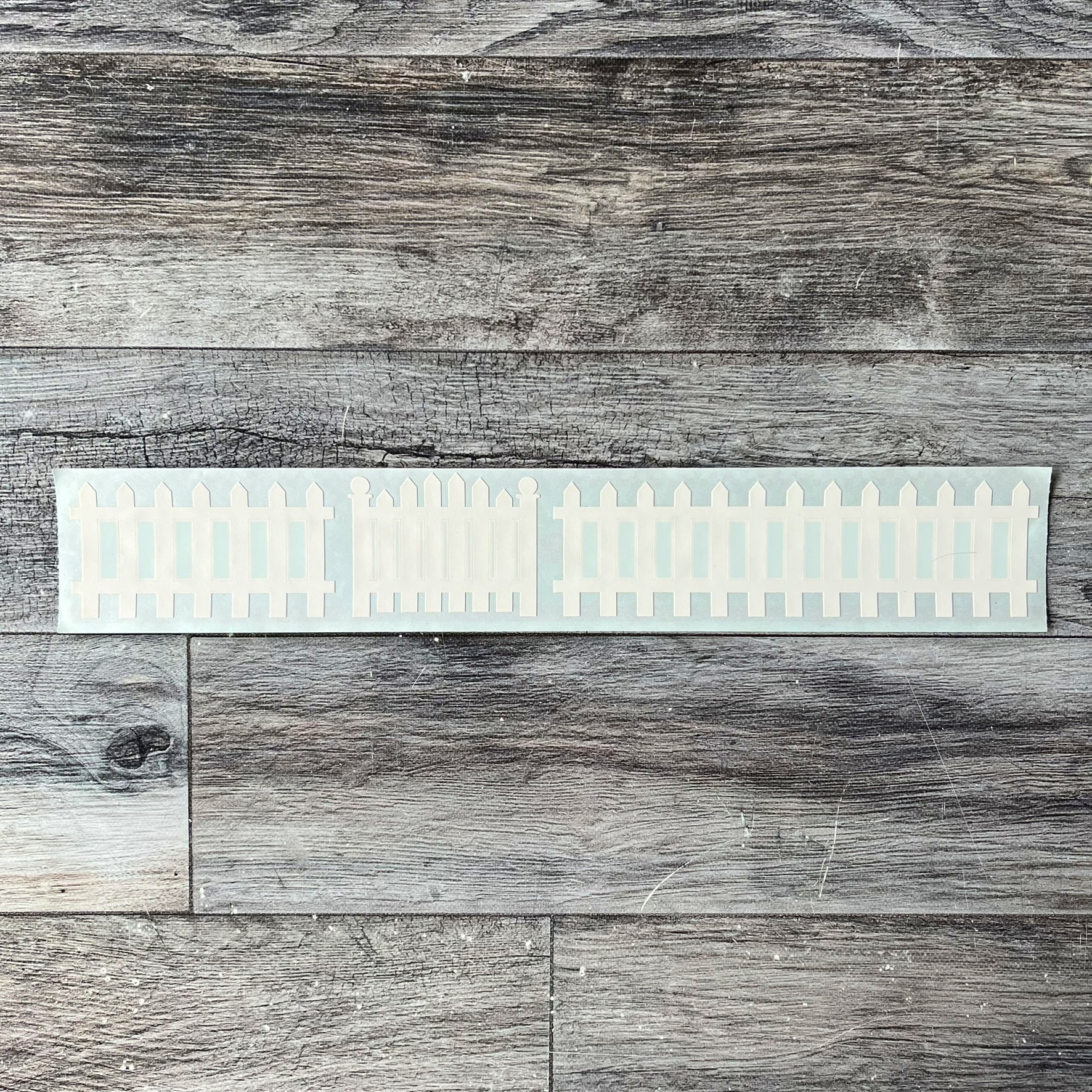 Mrs. Grossman's White Picket Fence Sticker Strip - Tessa Scrapbooks