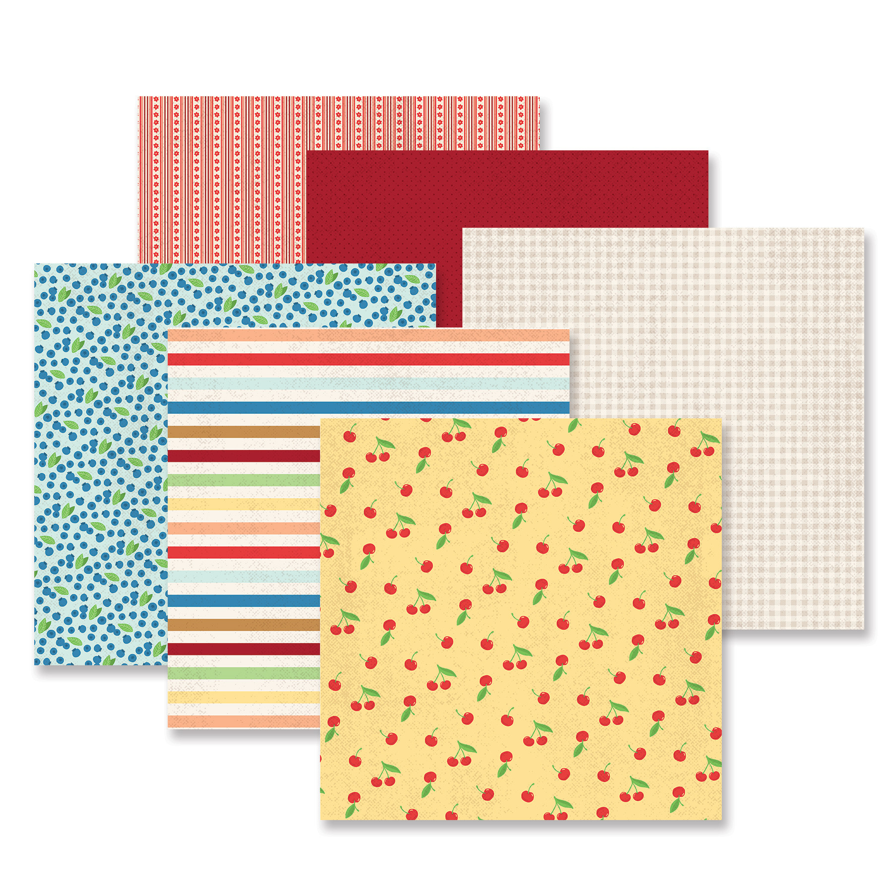 Berry Harvest Paper Pack - Tessa Scrapbooks