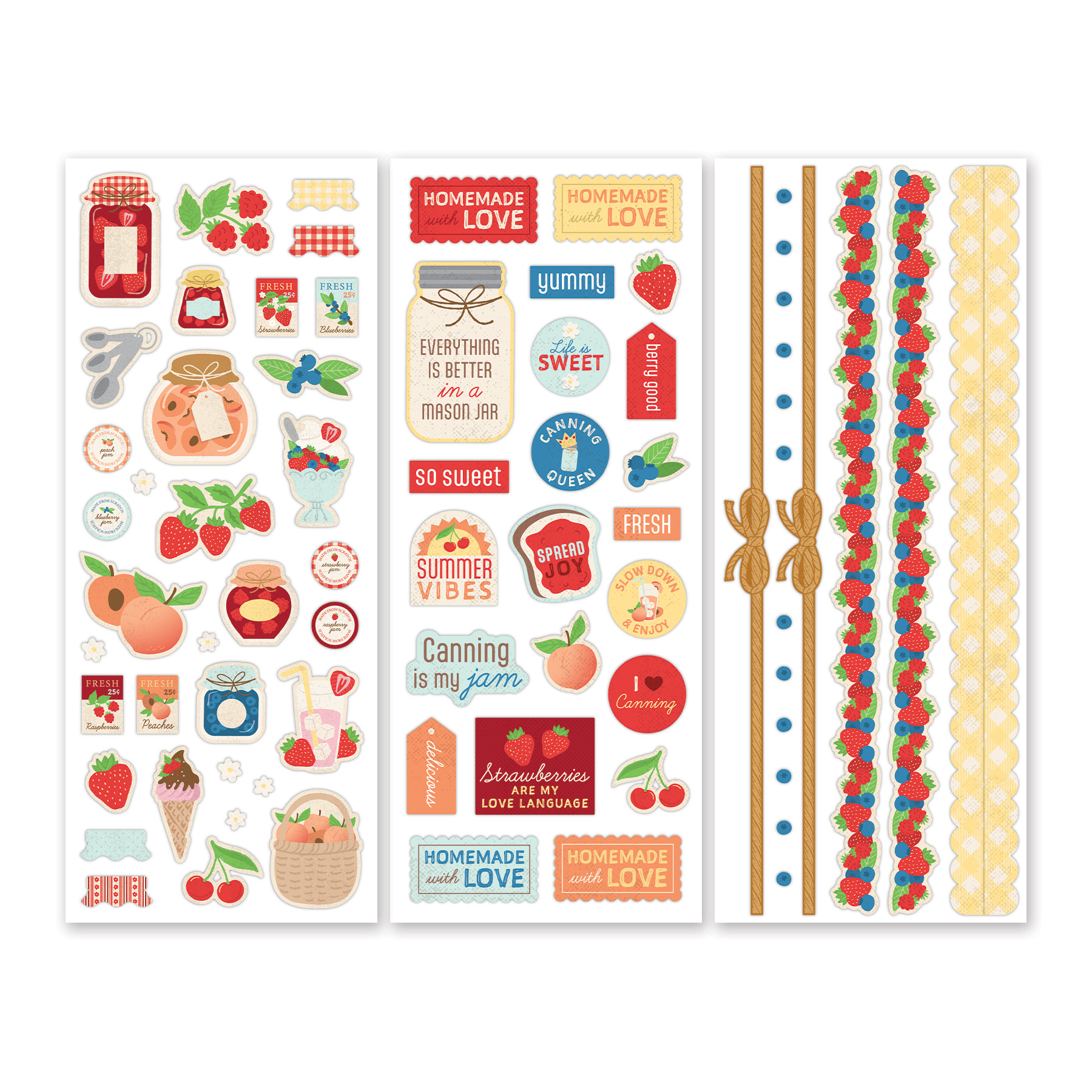 Berry Harvest Stickers - Tessa Scrapbooks