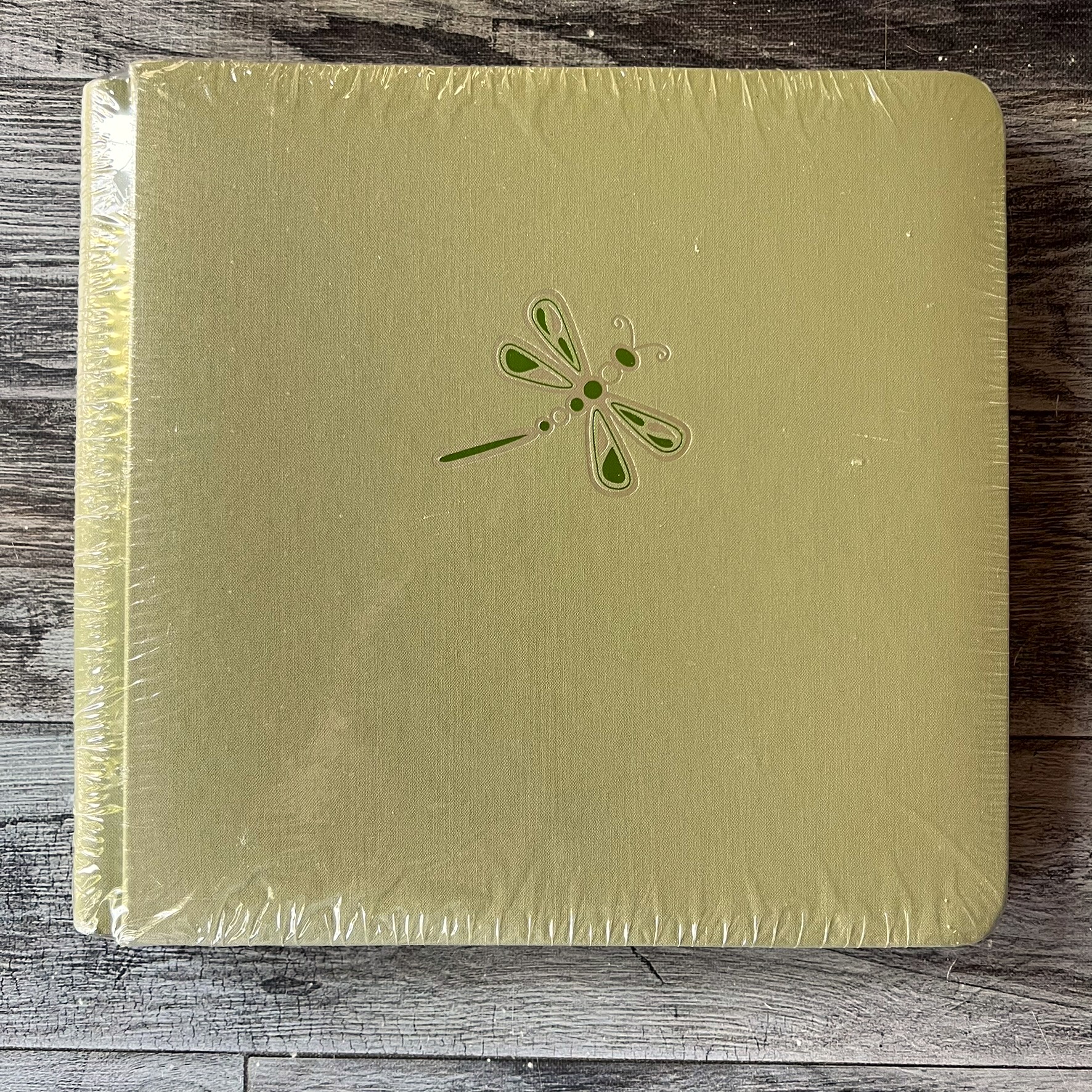 Dragonfly 8x8 Foiled Sage Album Cover - Tessa Scrapbooks