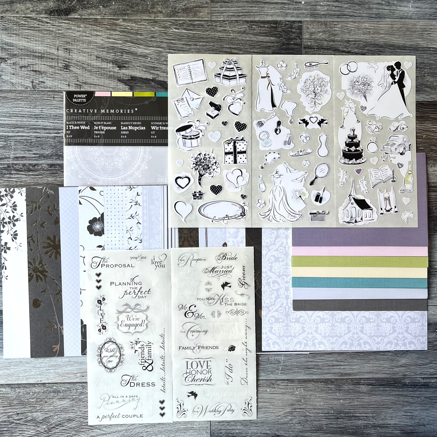 8x8 I Thee Wed Album Kit - Tessa Scrapbooks
