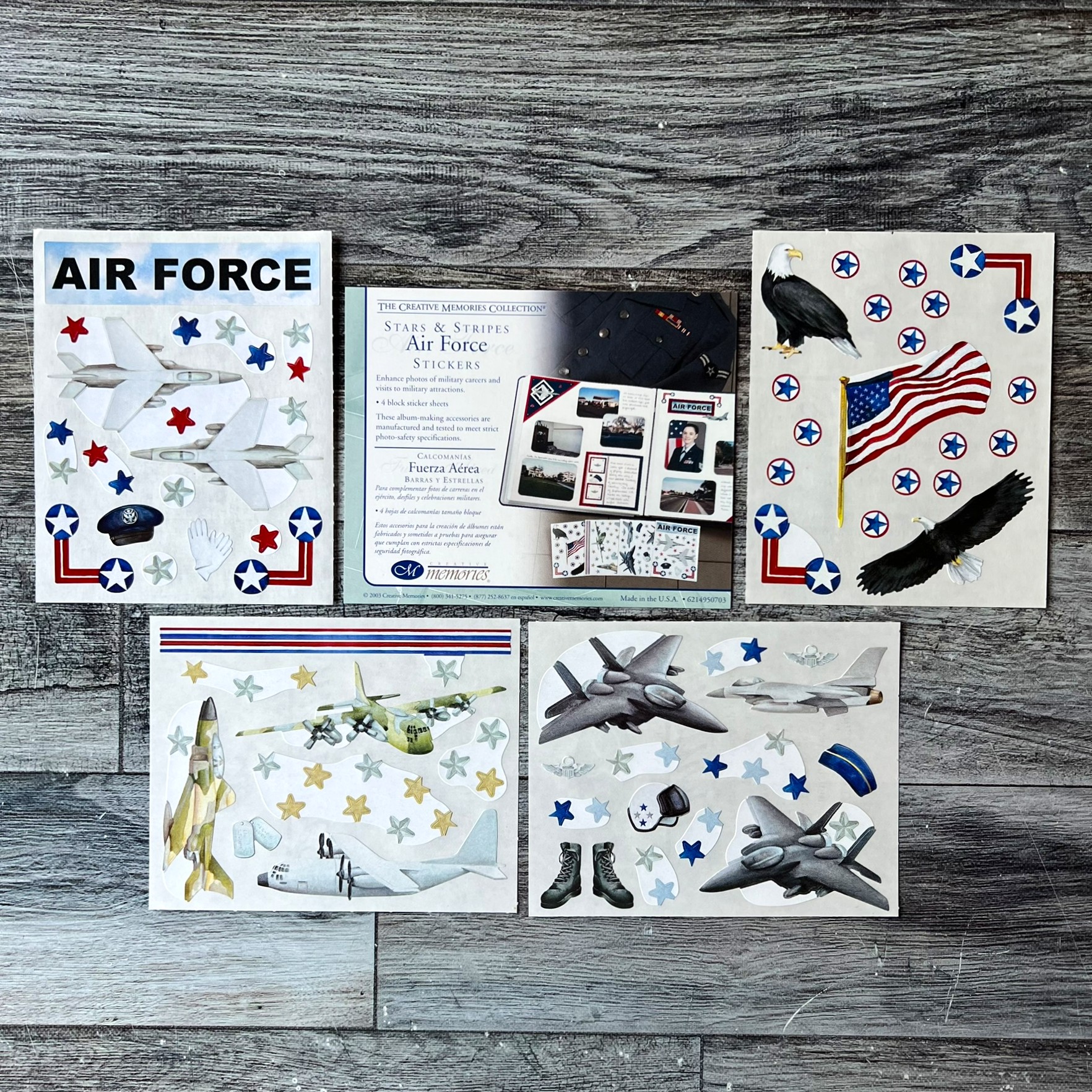 Air Force Military Stickers - Tessa Scrapbooks