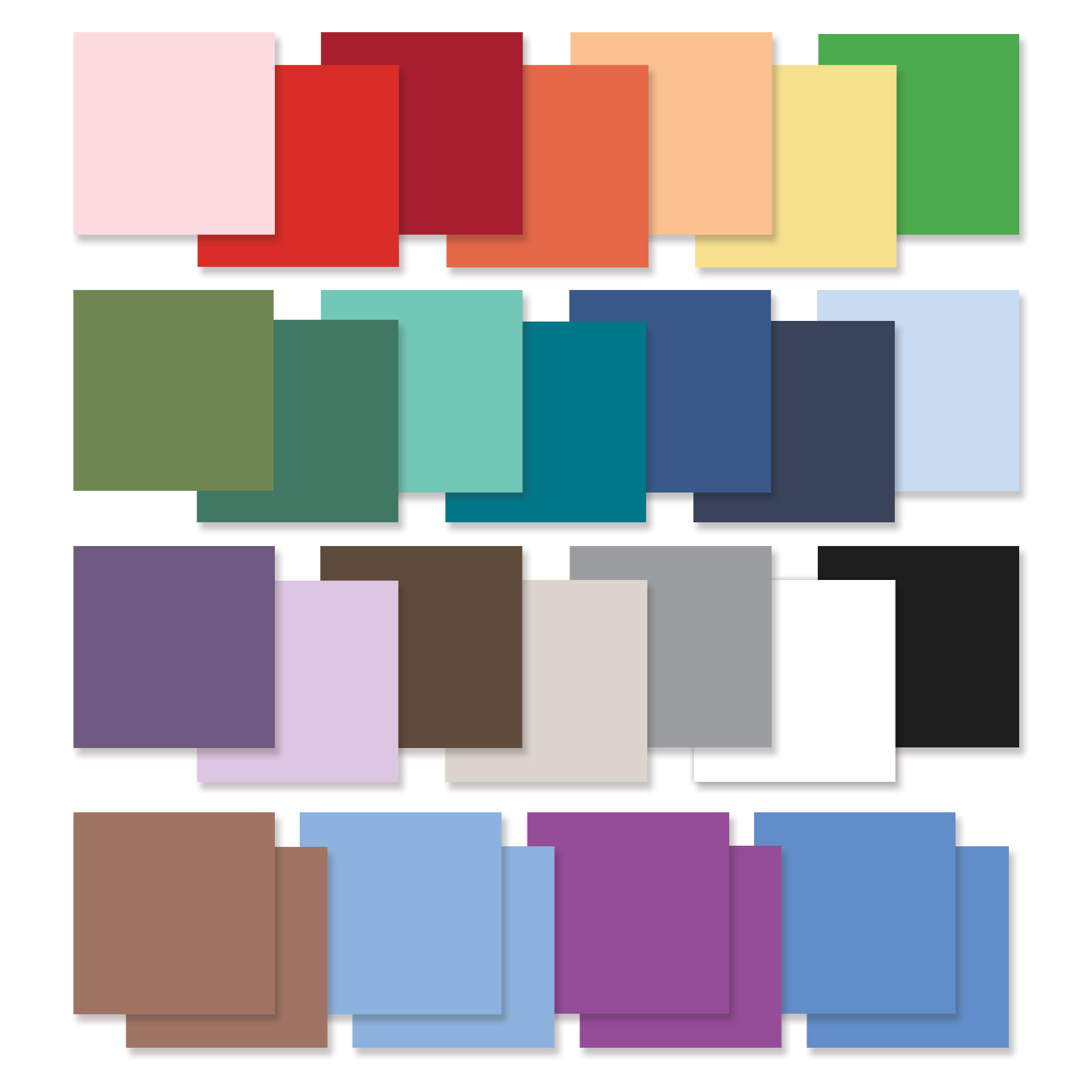 NEW Rainbow 12x12 Cardstock Sampler Pack - 29 Sheets includes 4 NEW ...