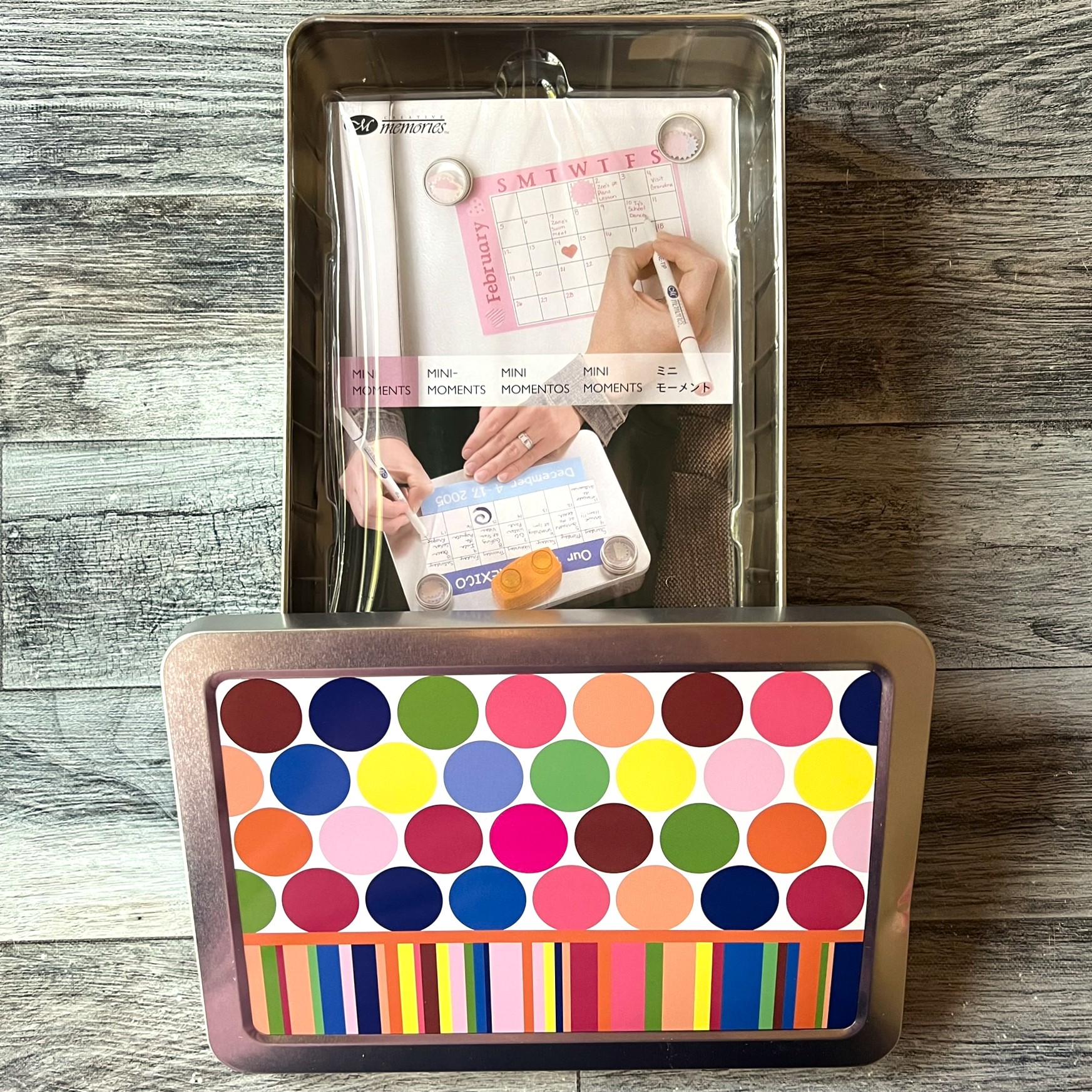Mini Moments Case Tin and Calendar Kit - Tessa Scrapbooks