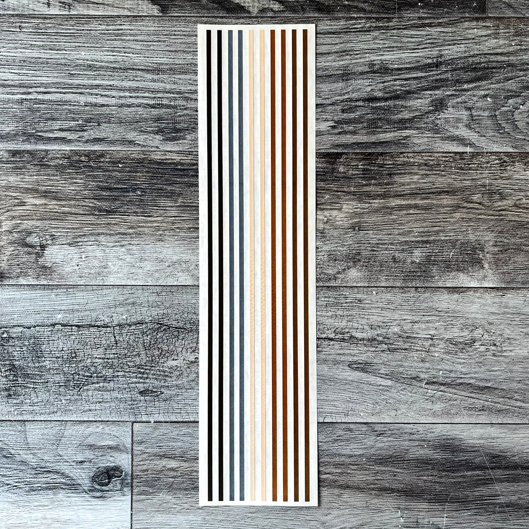 Neutral Tones Great Lengths SINGLE Sticker Strip - Tessa Scrapbooks