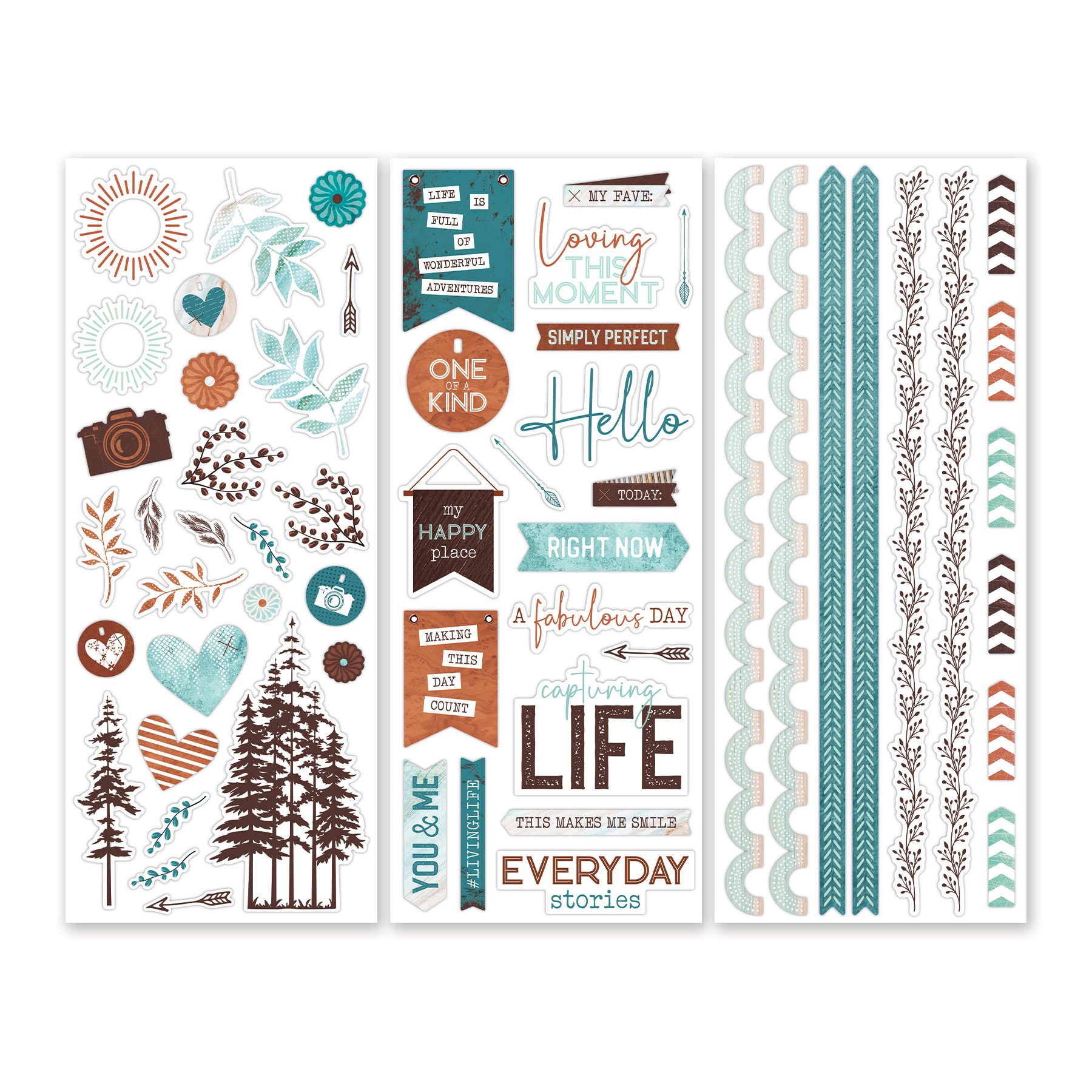 Copper Canyon 2 Stickers by Creative Memories TWO - Tessa Scrapbooks